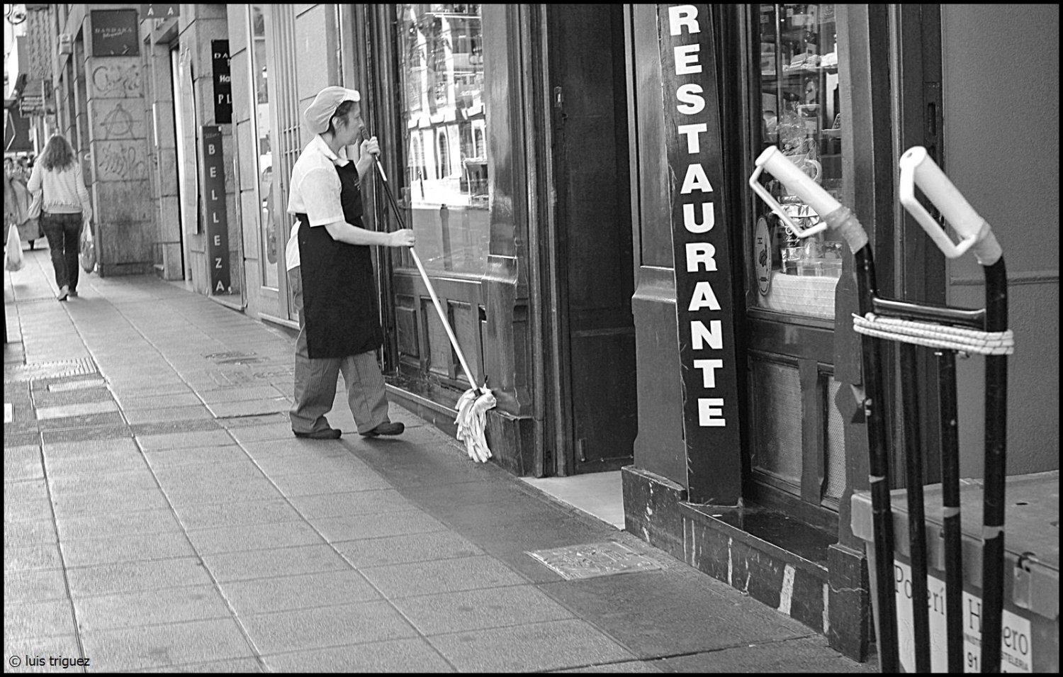 With the mop in Her Hands - No Words - Photo.net