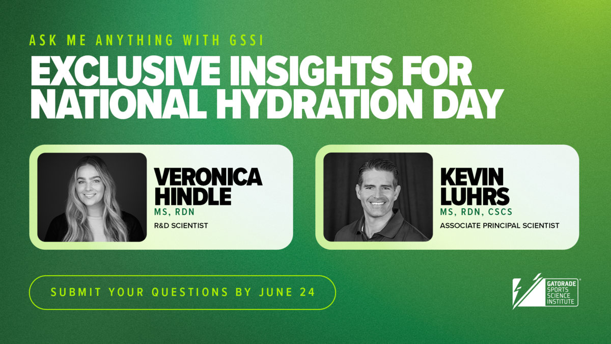 Ask Me Anything: GSSI for National Hydration Day - Hot Topics ...