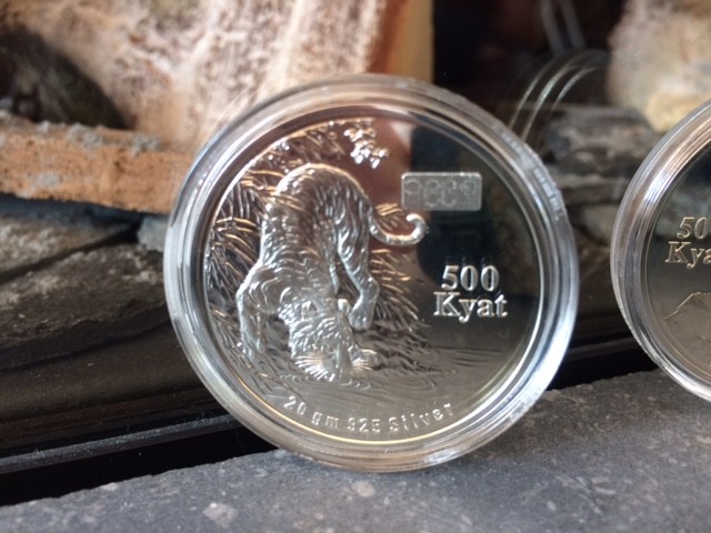 1998 Myanmar 3 proof coin set - tigers - UK (Ungraded) - The Silver Forum