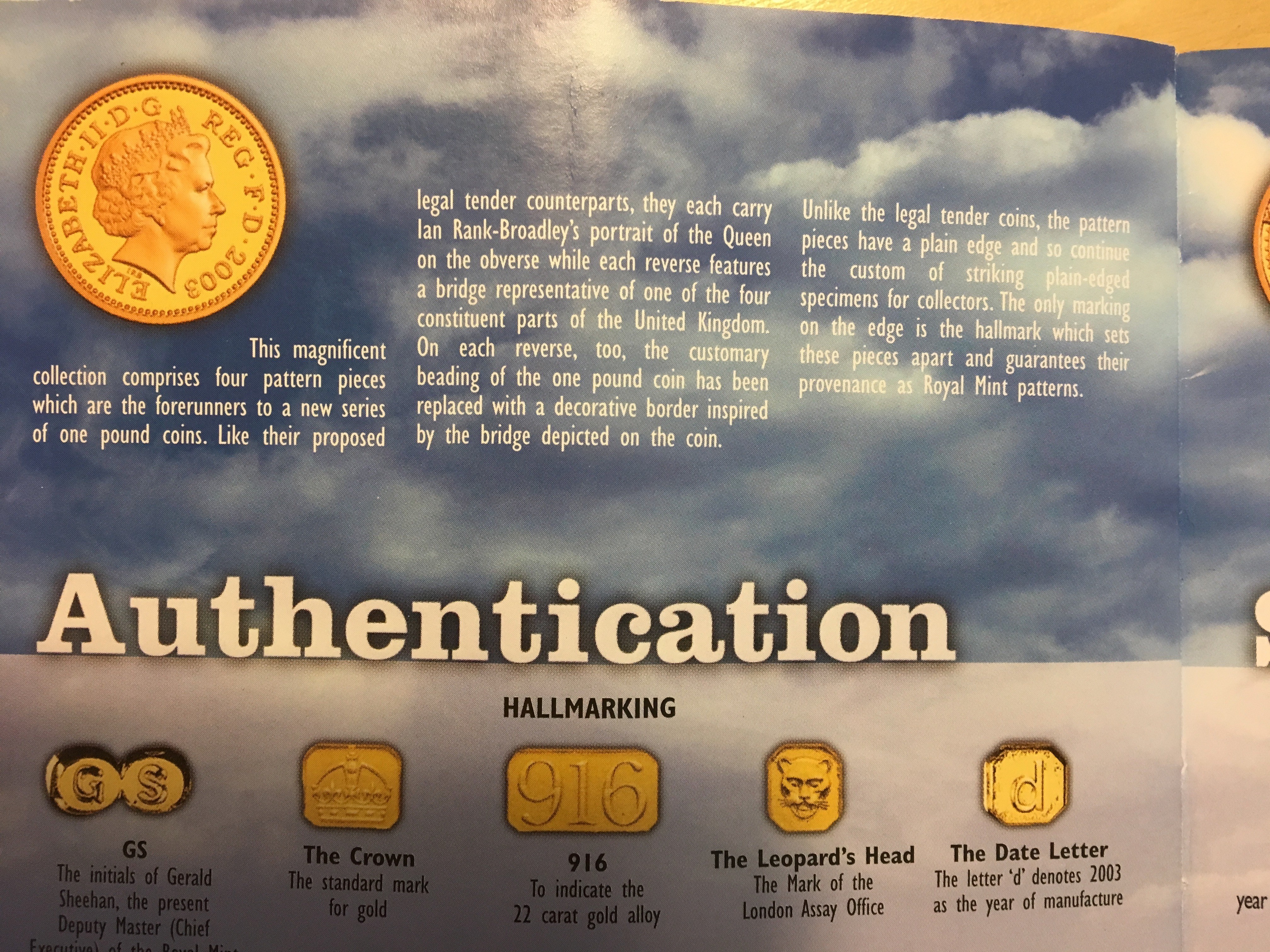 Gold Proof Pattern Bridges Collection - UK (Ungraded) - The Silver Forum