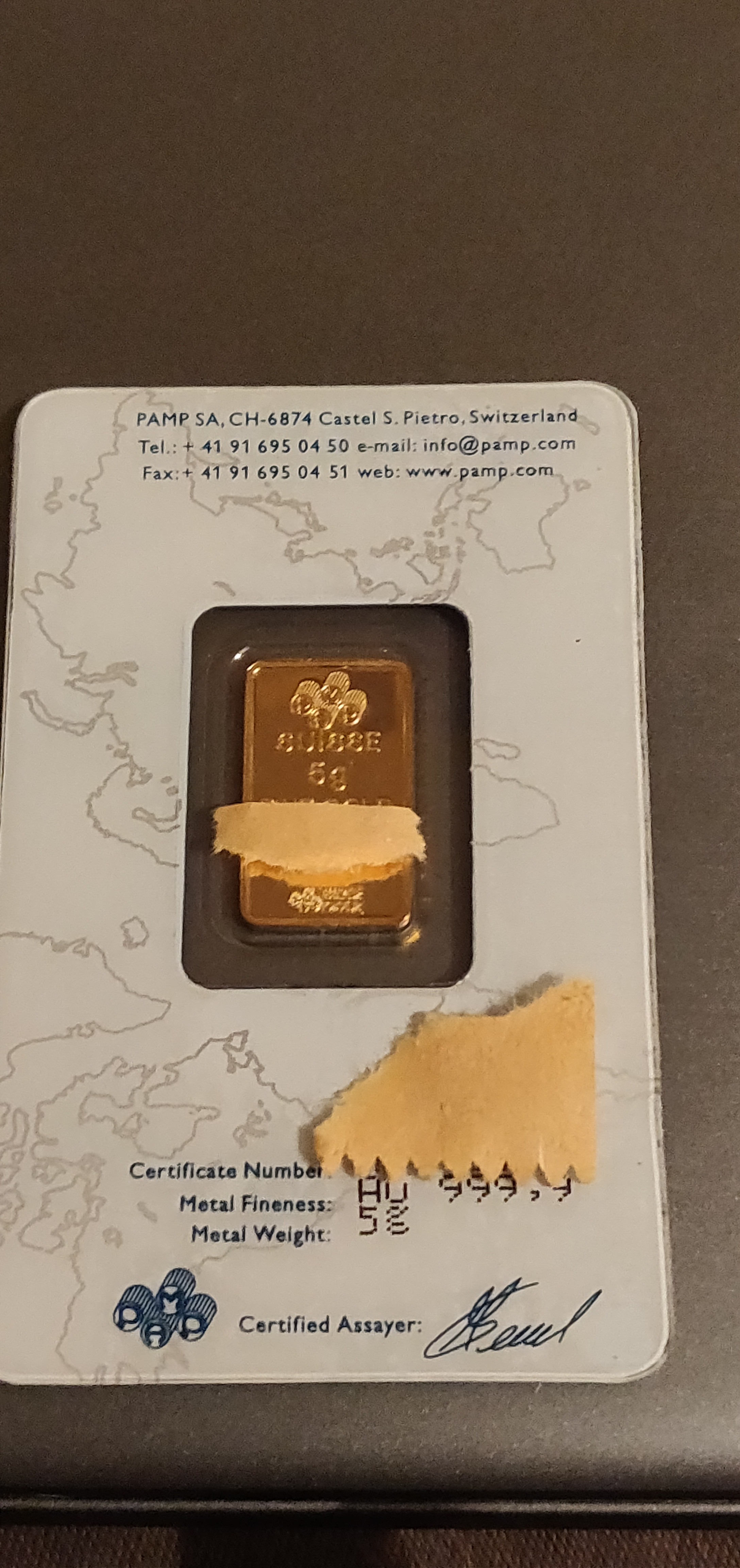 5g PAMP gold bar £215 posted For next 5 hours only - UK (Ungraded ...