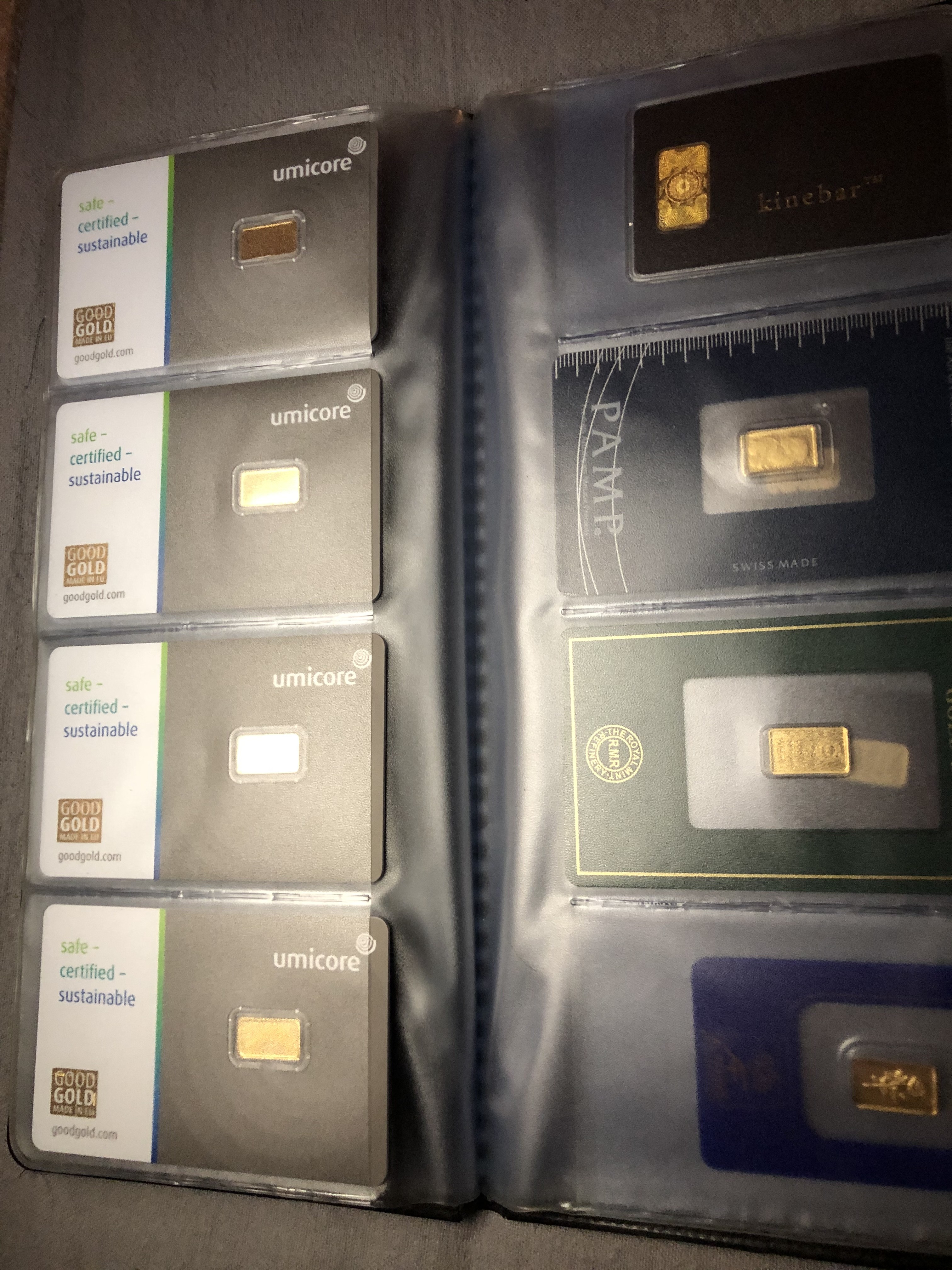 Carded Gold Bar Storage Idea - Gold - The Silver Forum