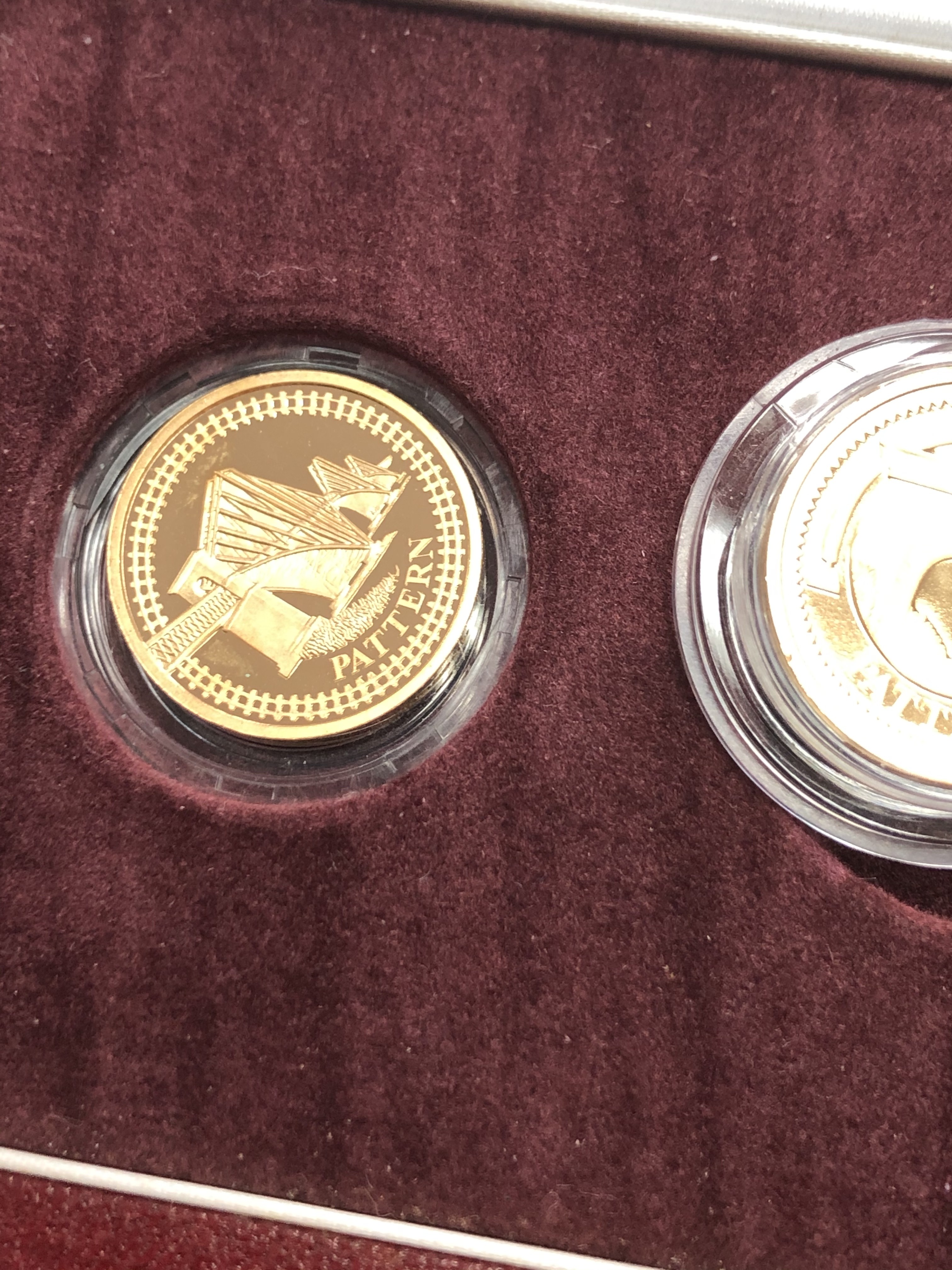 Gold proof Pattern Bridges Set (pattern for £1) - UK (Ungraded) - The ...