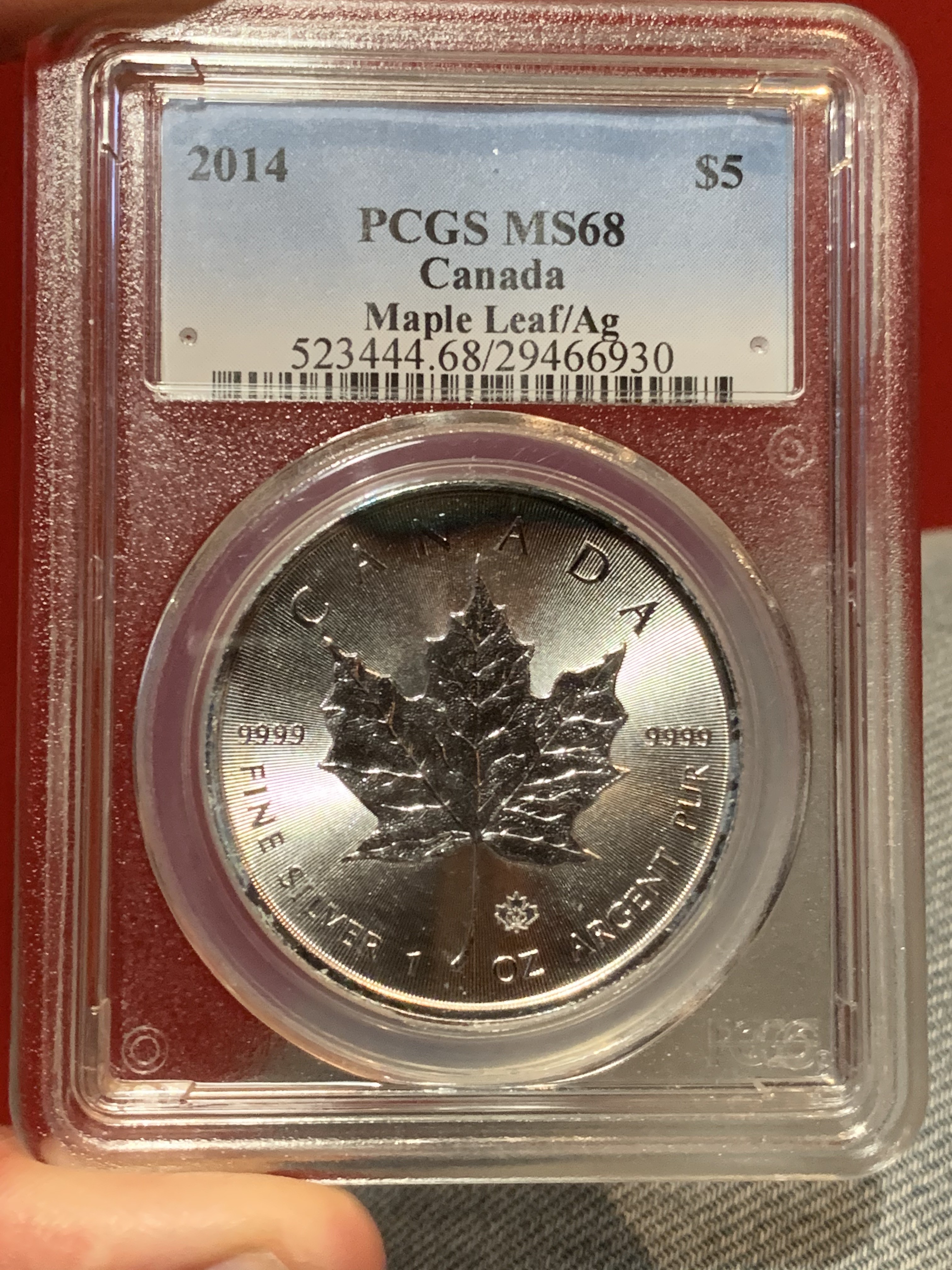 2014 Canadian Maple $5 PCGS MS68 - Stunning! - £35 Plus Postage - UK 🇬🇧 ...