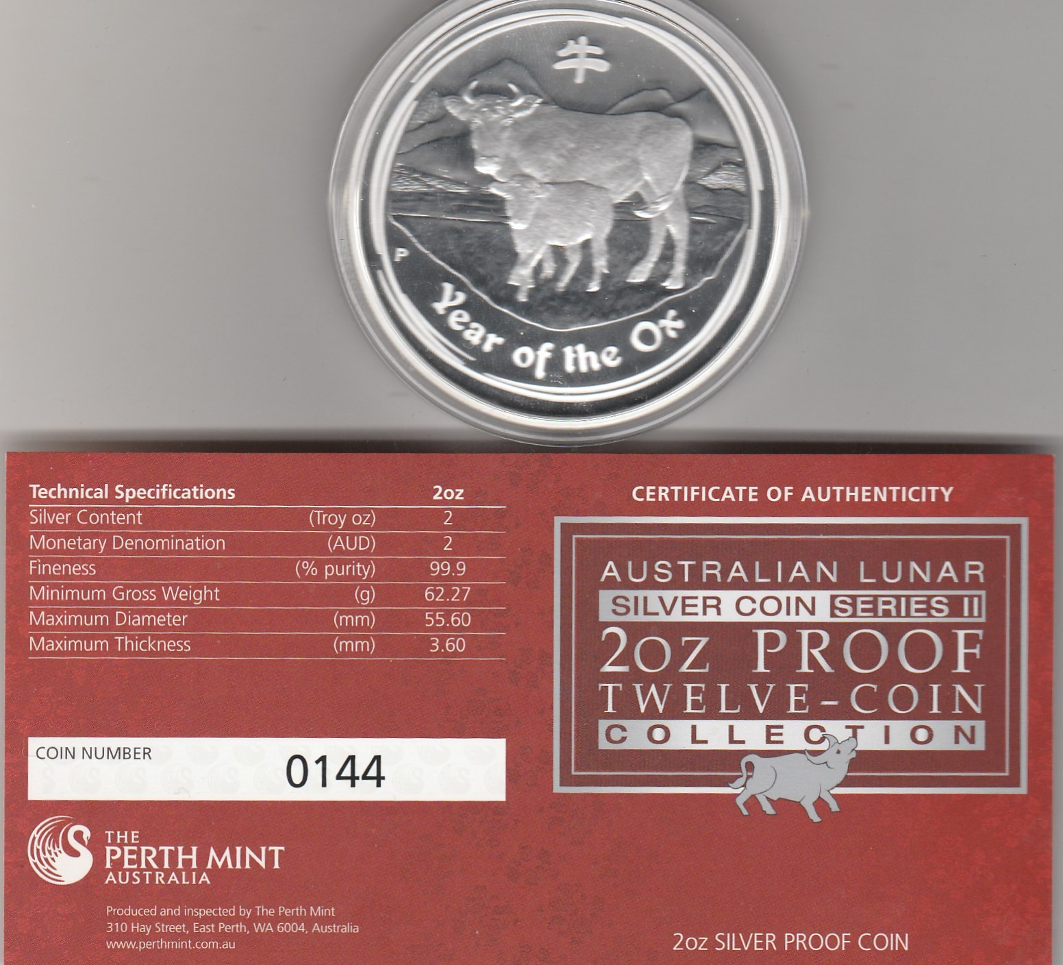 Boxed Full Set Silver 2oz Lunar 1's - Also a couple of Silver 2oz Lunar ...