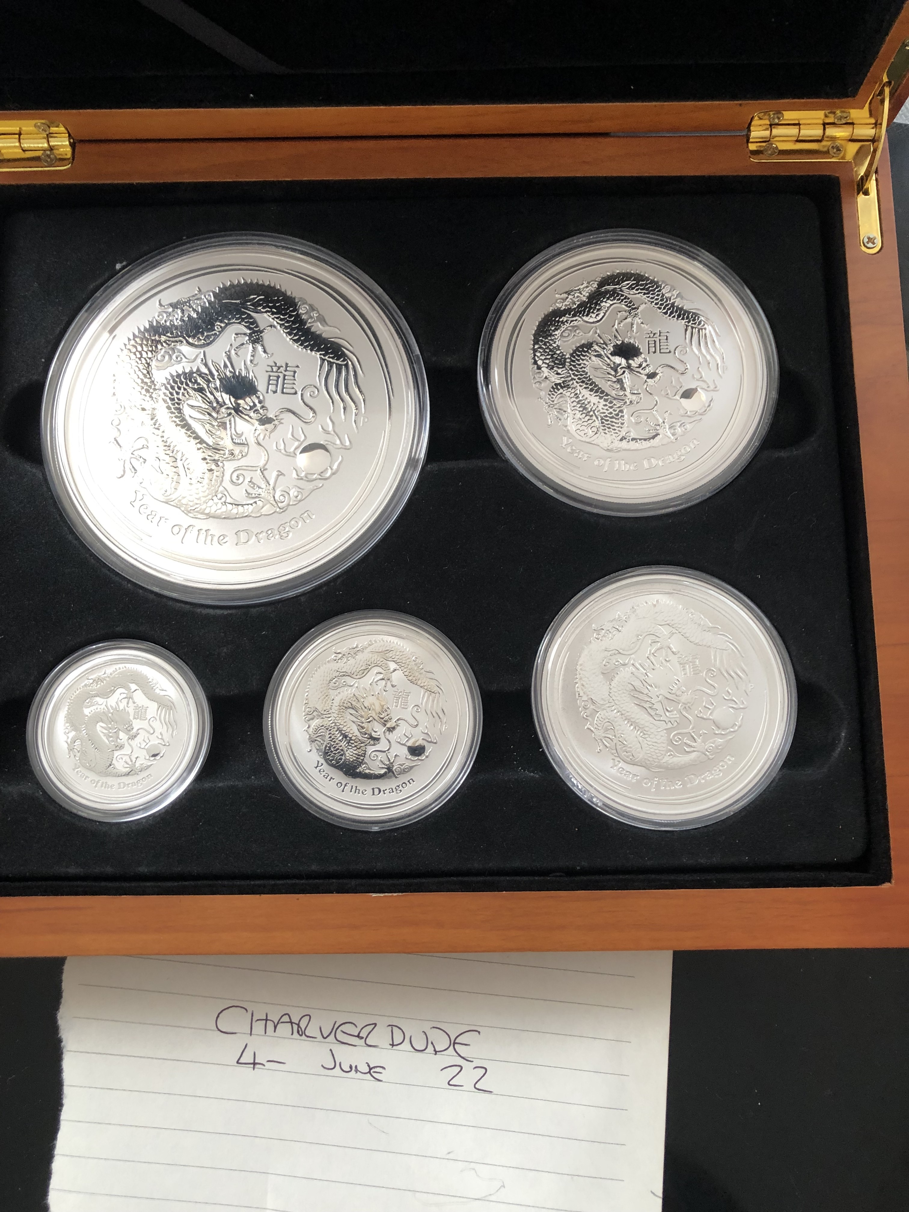 Boxed 2012 Australian silver luner series 2 year of the dragon set - UK ...