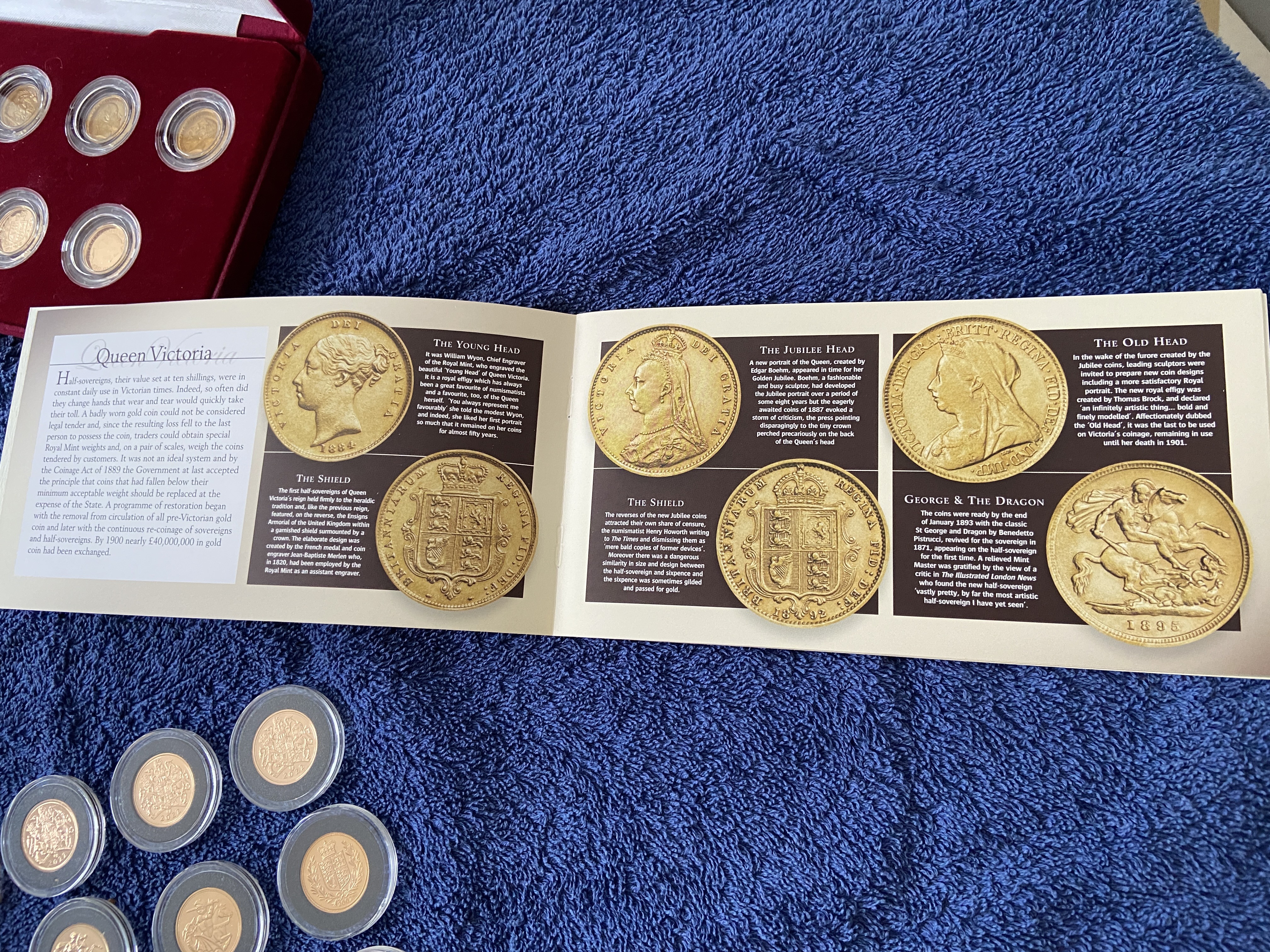The Definitive Collection - Royal Mint issued set of 9 half sovereigns ...
