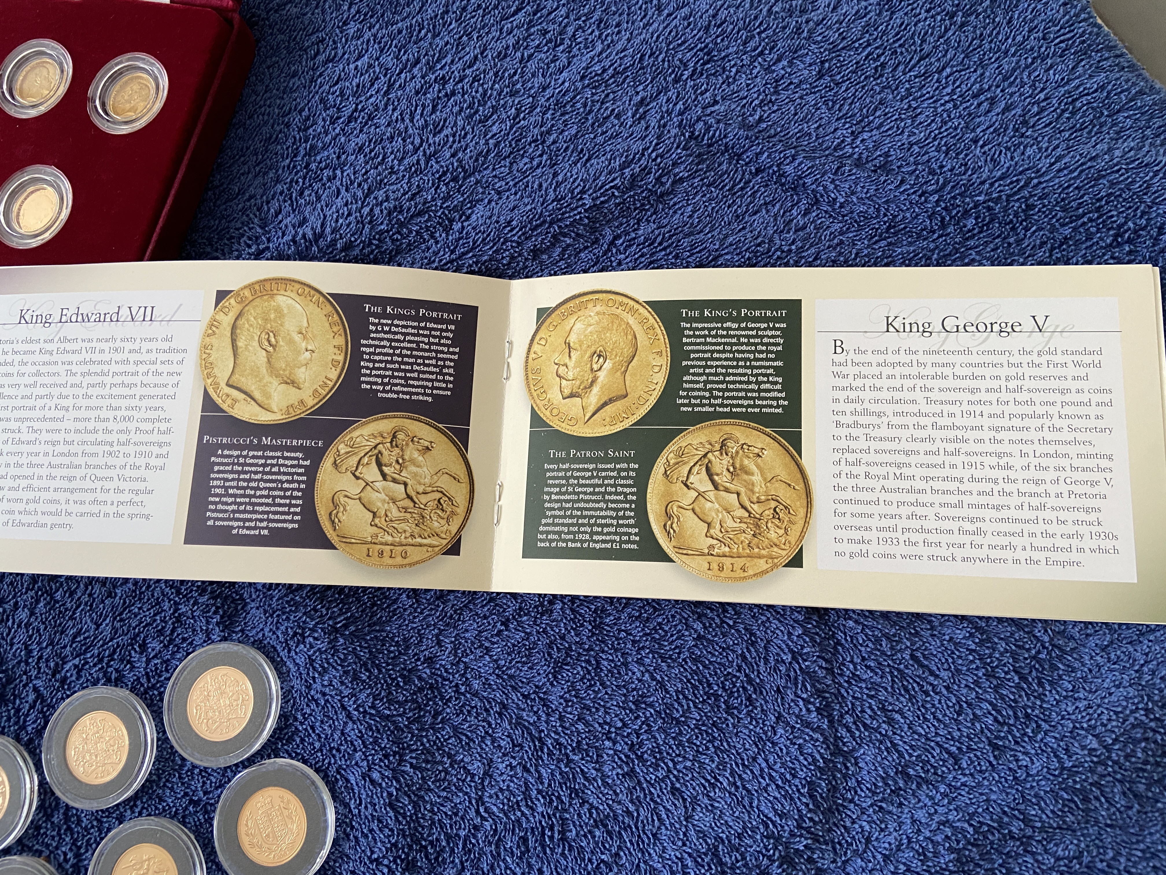 The Definitive Collection - Royal Mint issued set of 9 half sovereigns ...