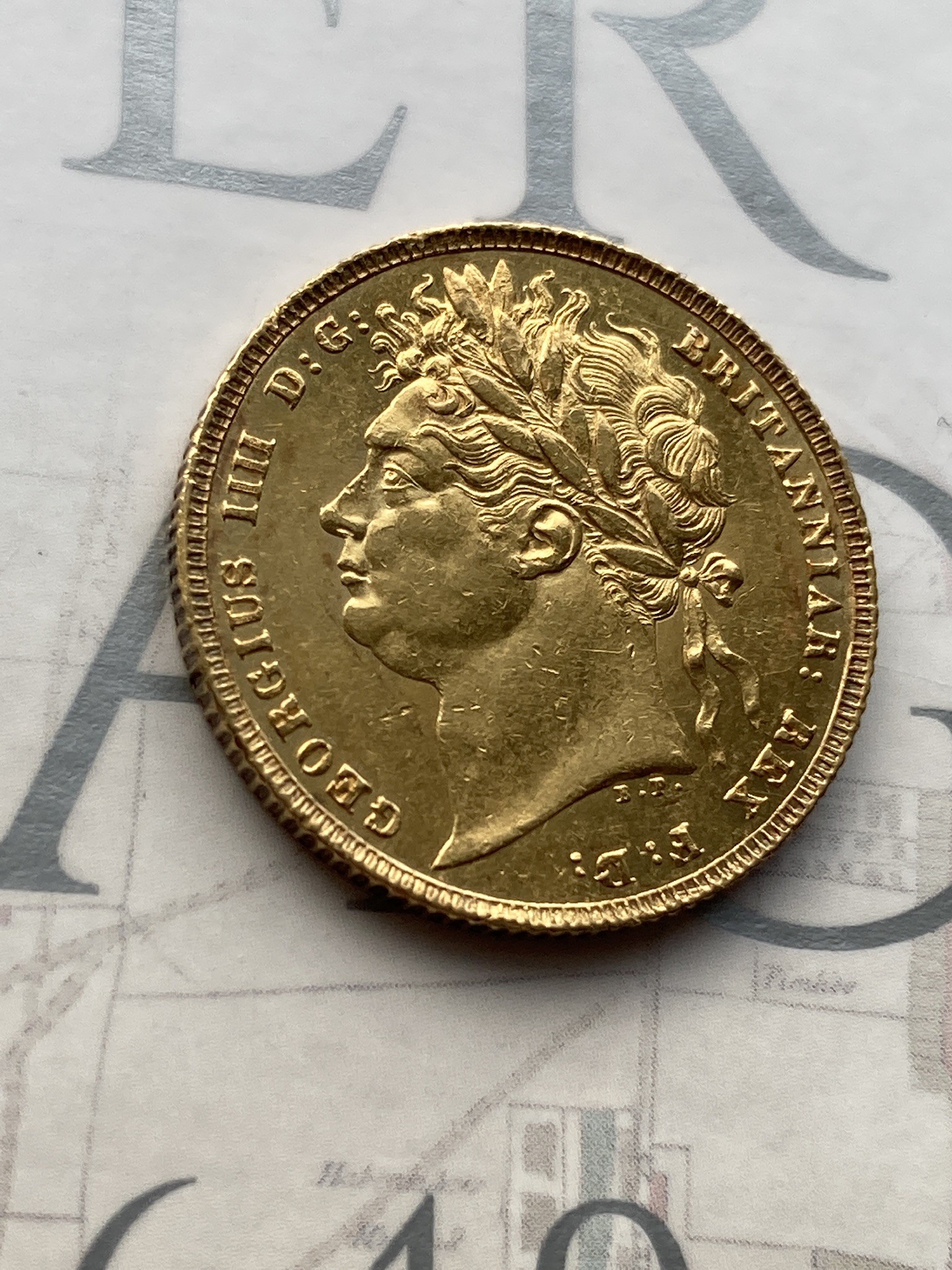 1821 George IV Sovereign Laurette Portrait - UK (Ungraded) - The Silver ...