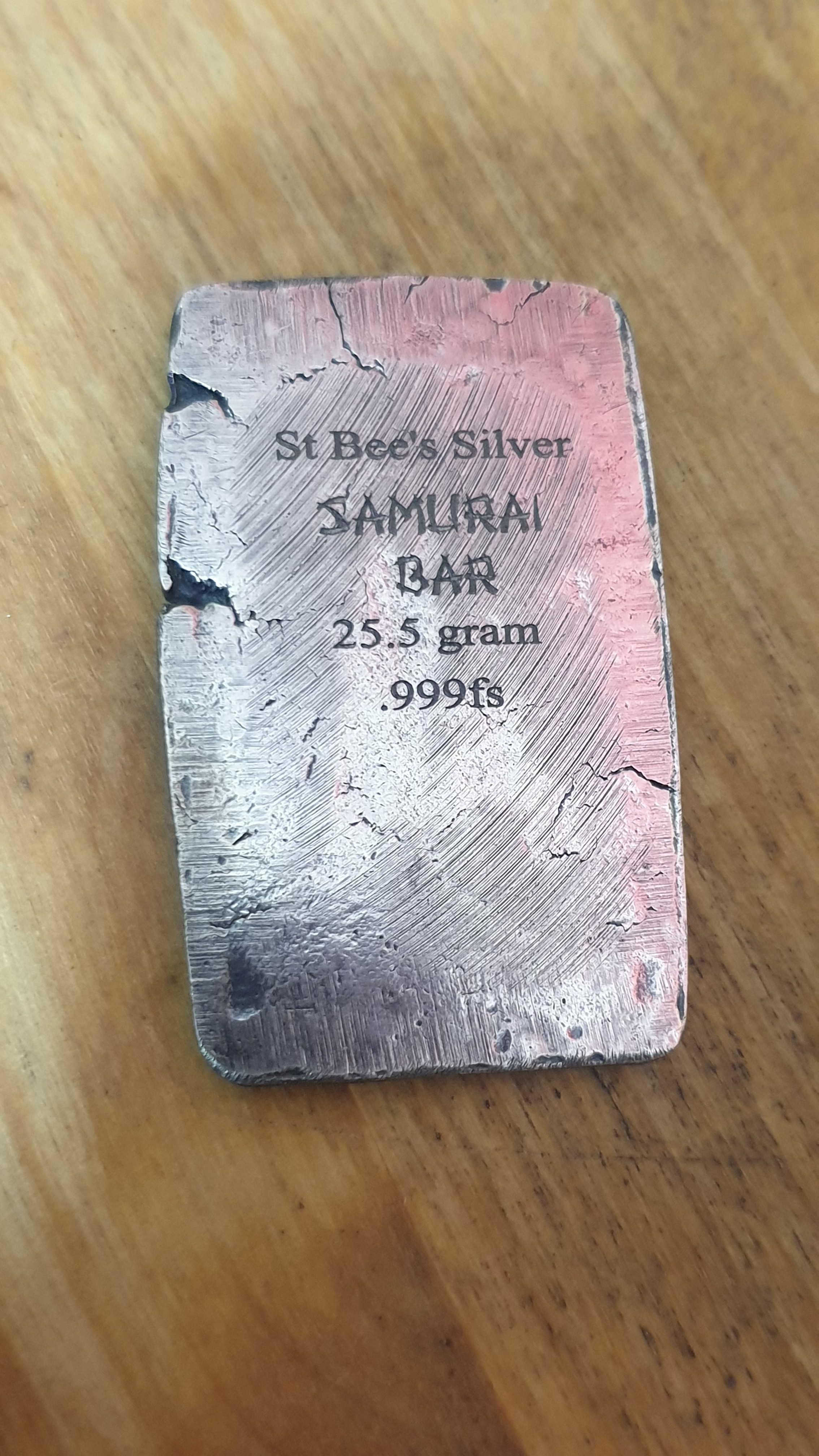 .999fs Samurai bar - UK (Ungraded) - The Silver Forum