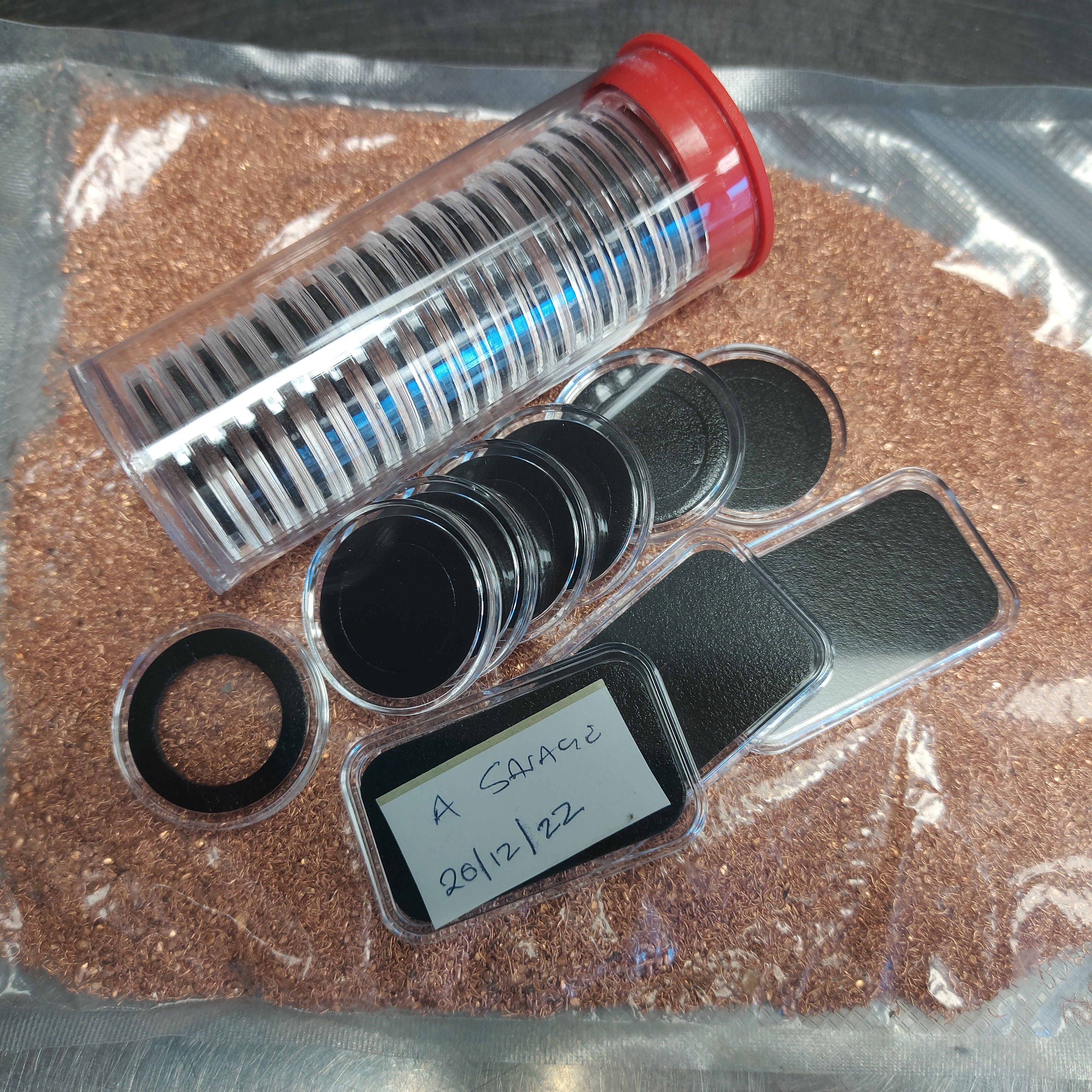 Ait tite T tube fractional gold caps and tubes - Coin Accessories ...