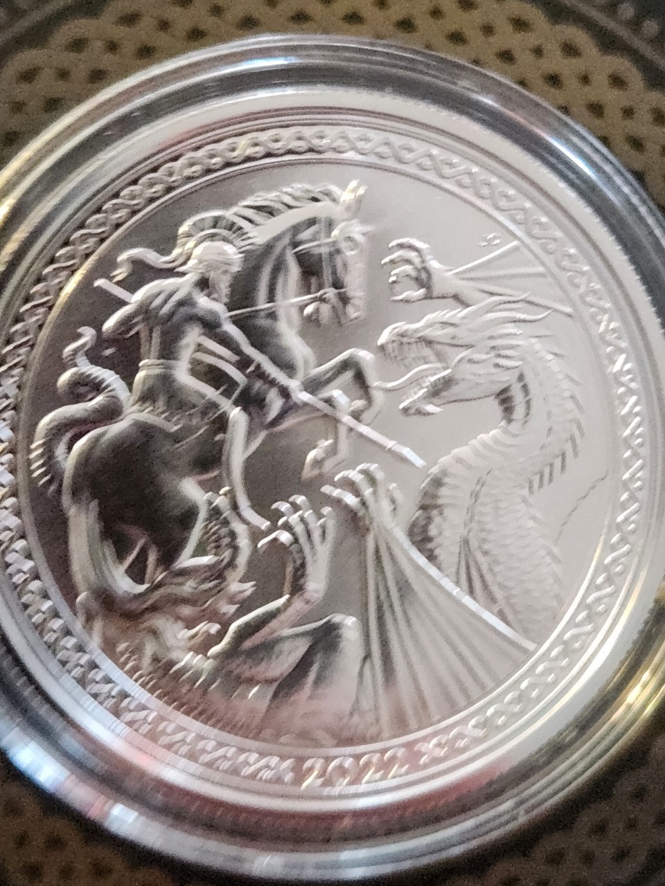 christmas gift. VIKINGS AND ST GEORGE COIN - Silver - The Silver Forum