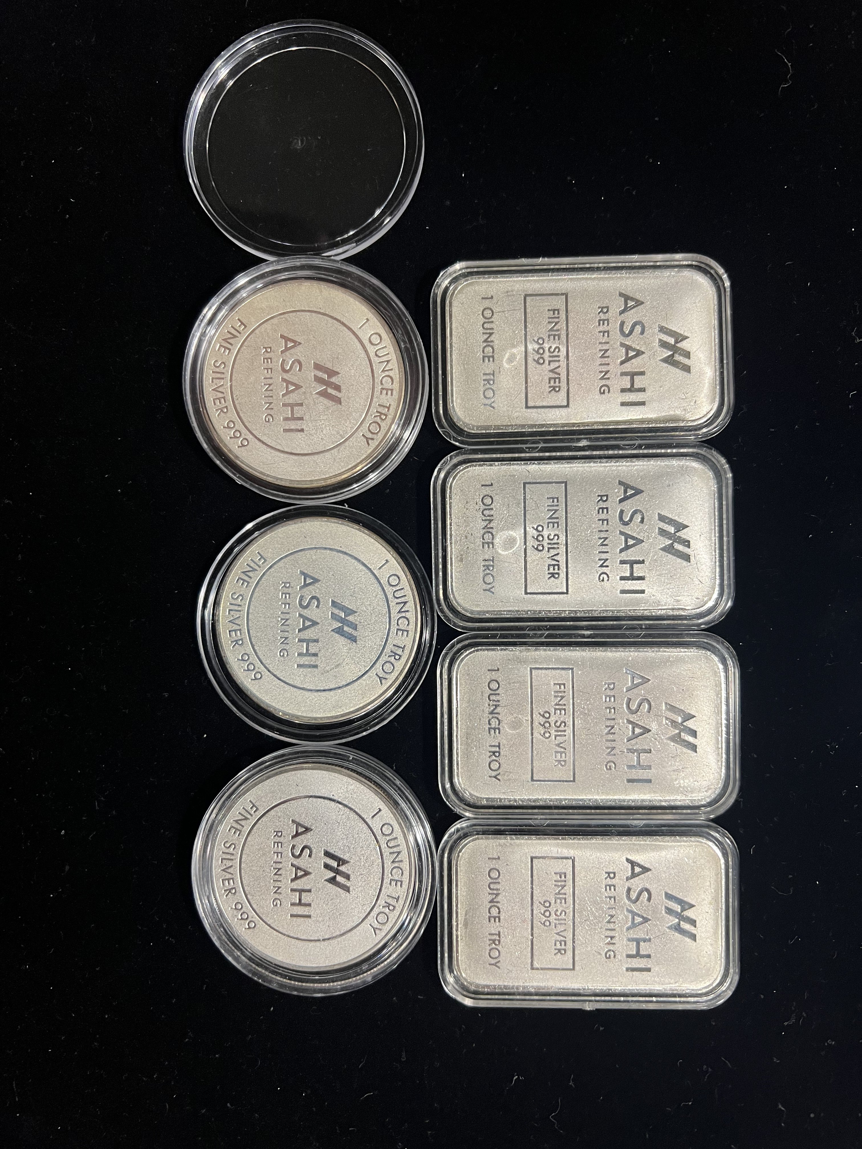 Asahi 1oz rounds and bars - UK (Ungraded) - The Silver Forum