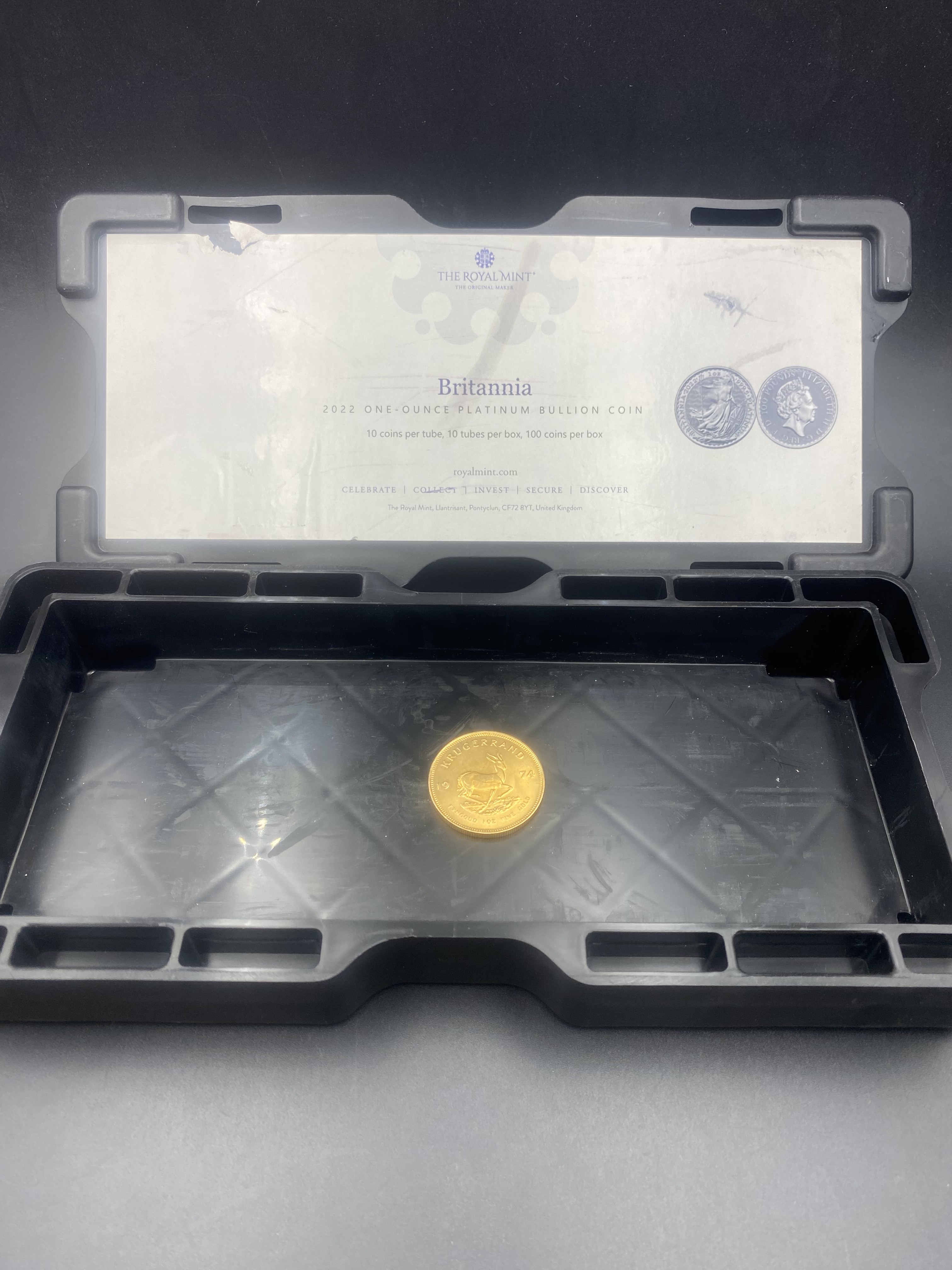 Britannia platinum 2022 1 oz x 100 - Empty monster box - UK (Ungraded ...