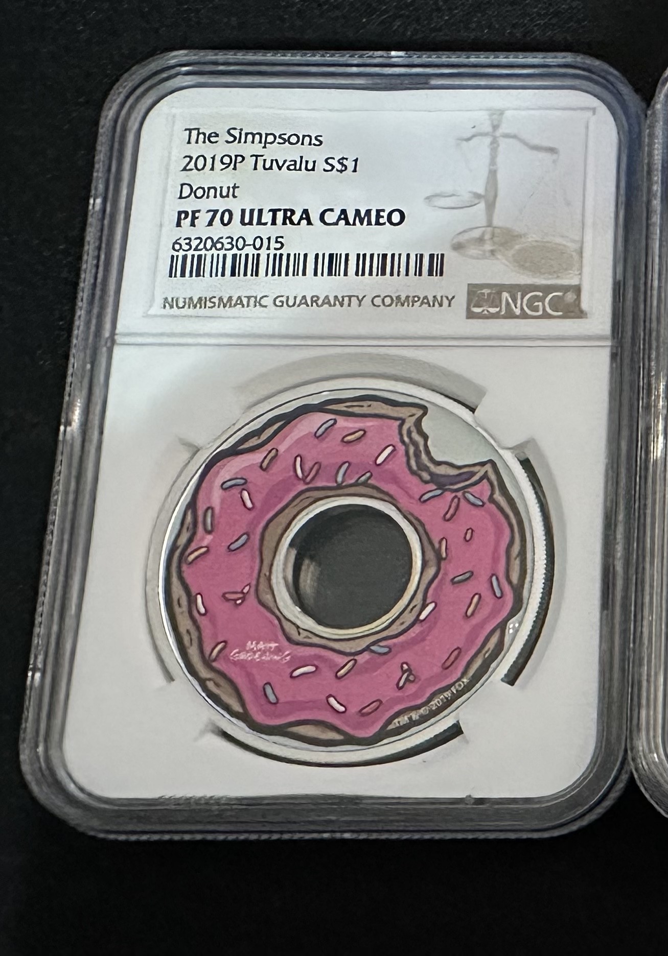 Simpsons Donut Silver Proof PF70 - UK (Graded only) - The Silver Forum