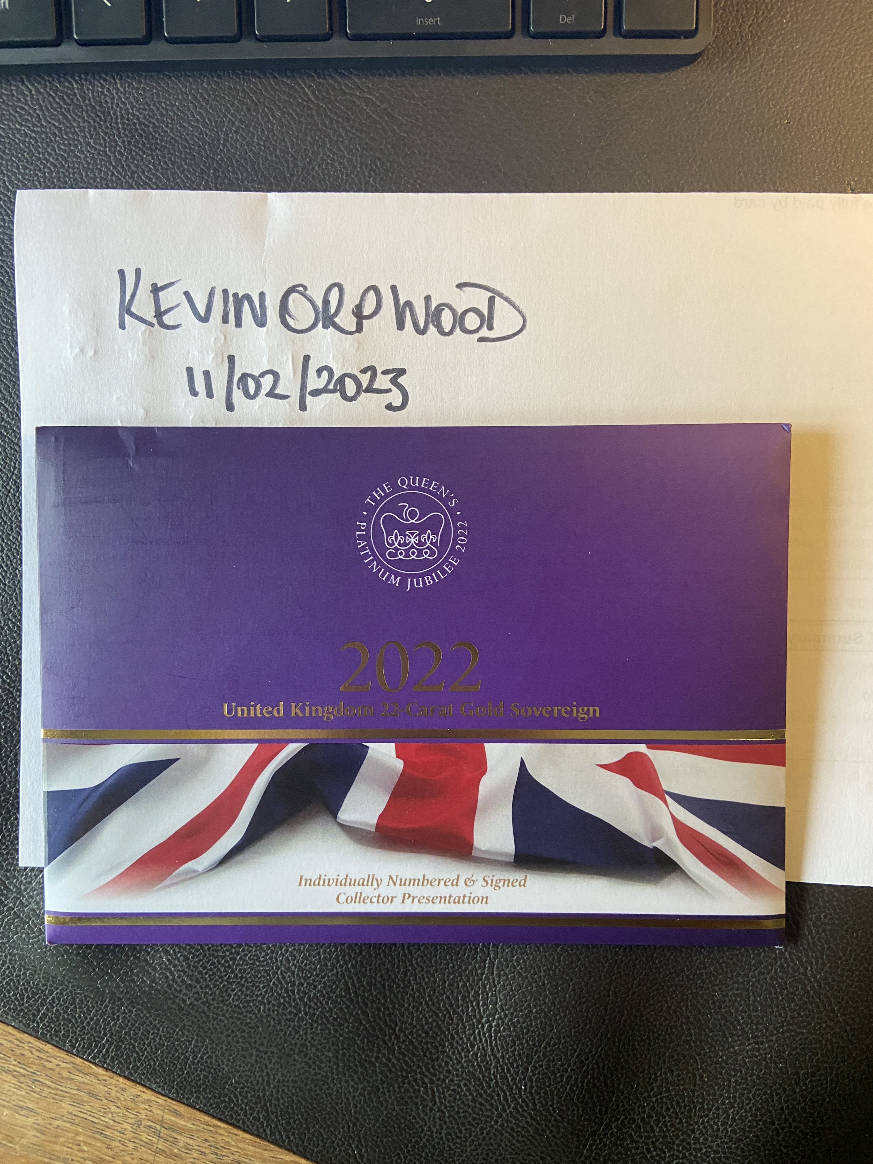 2022 Platinum Jubilee Sovereign Signed (Timothy Noad) Presentation £430 ...