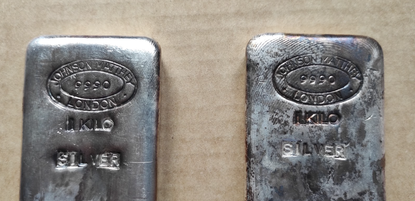 1kg Johnson Matthey kilo silver bars - UK (Ungraded) - The Silver Forum