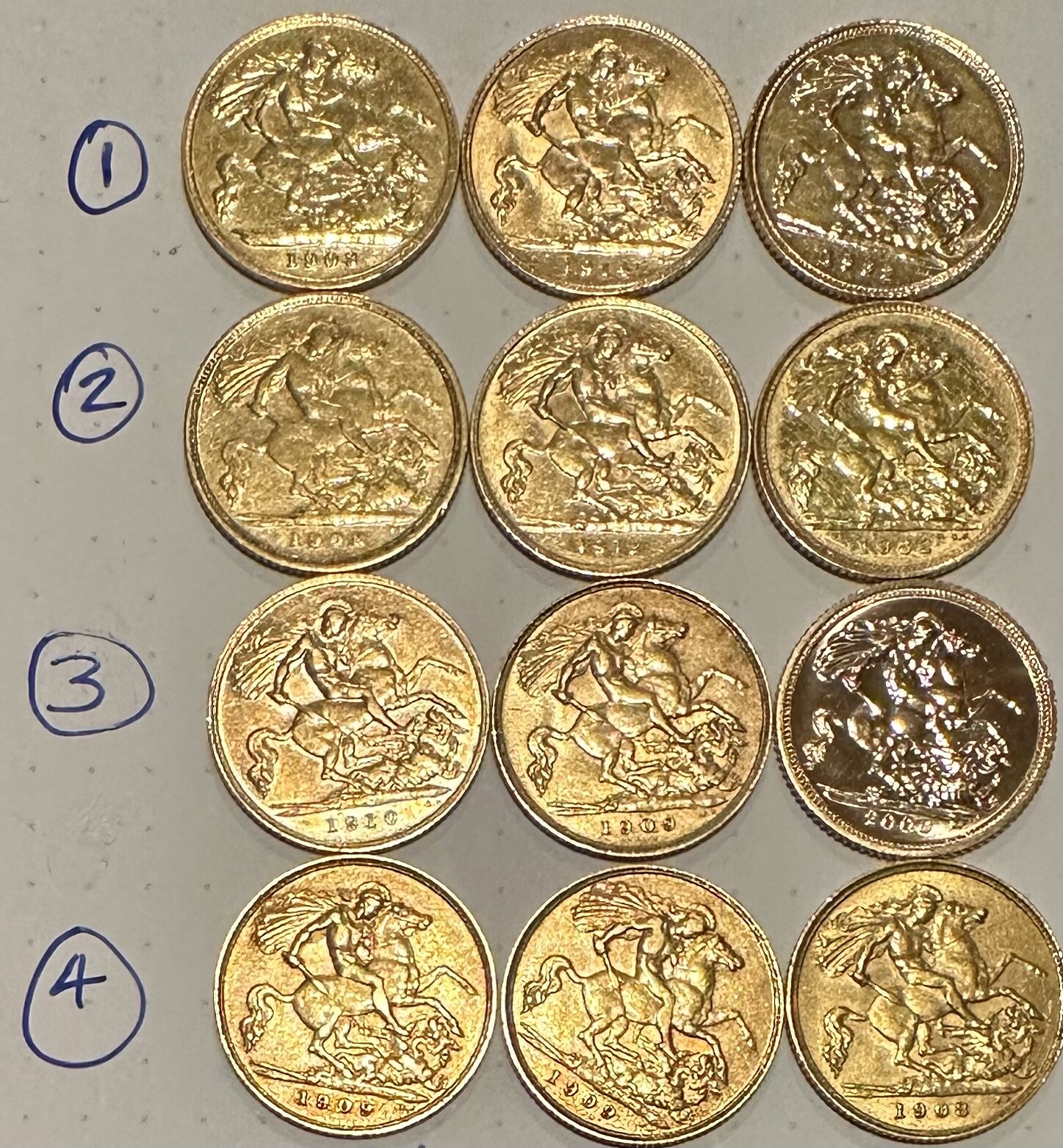 Half sovereigns for sale - UK (Ungraded) - The Silver Forum
