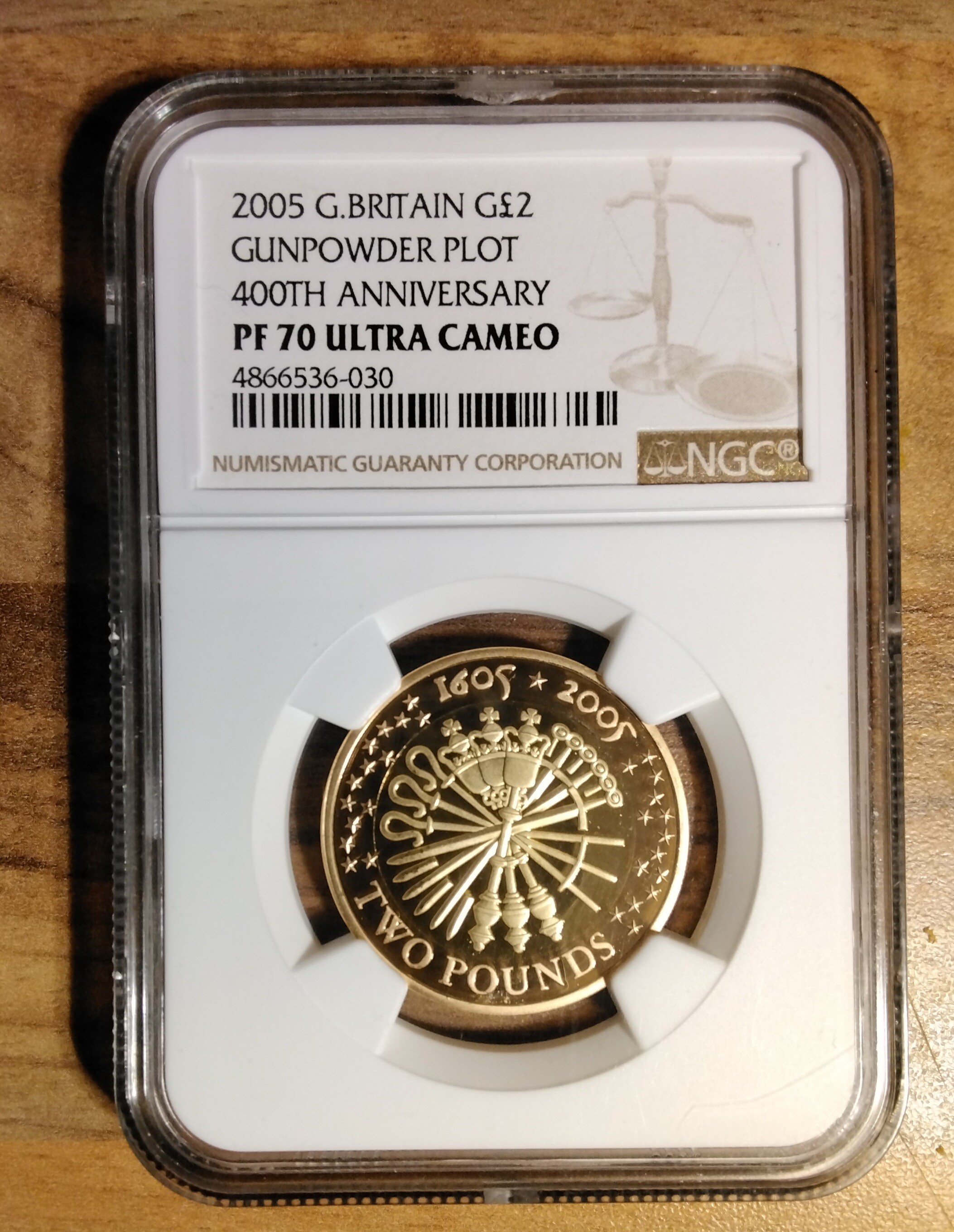 Auction- PF70 Gold Proof Gunpowder Plot £2 - Ends tonight Sunday 16/4 ...