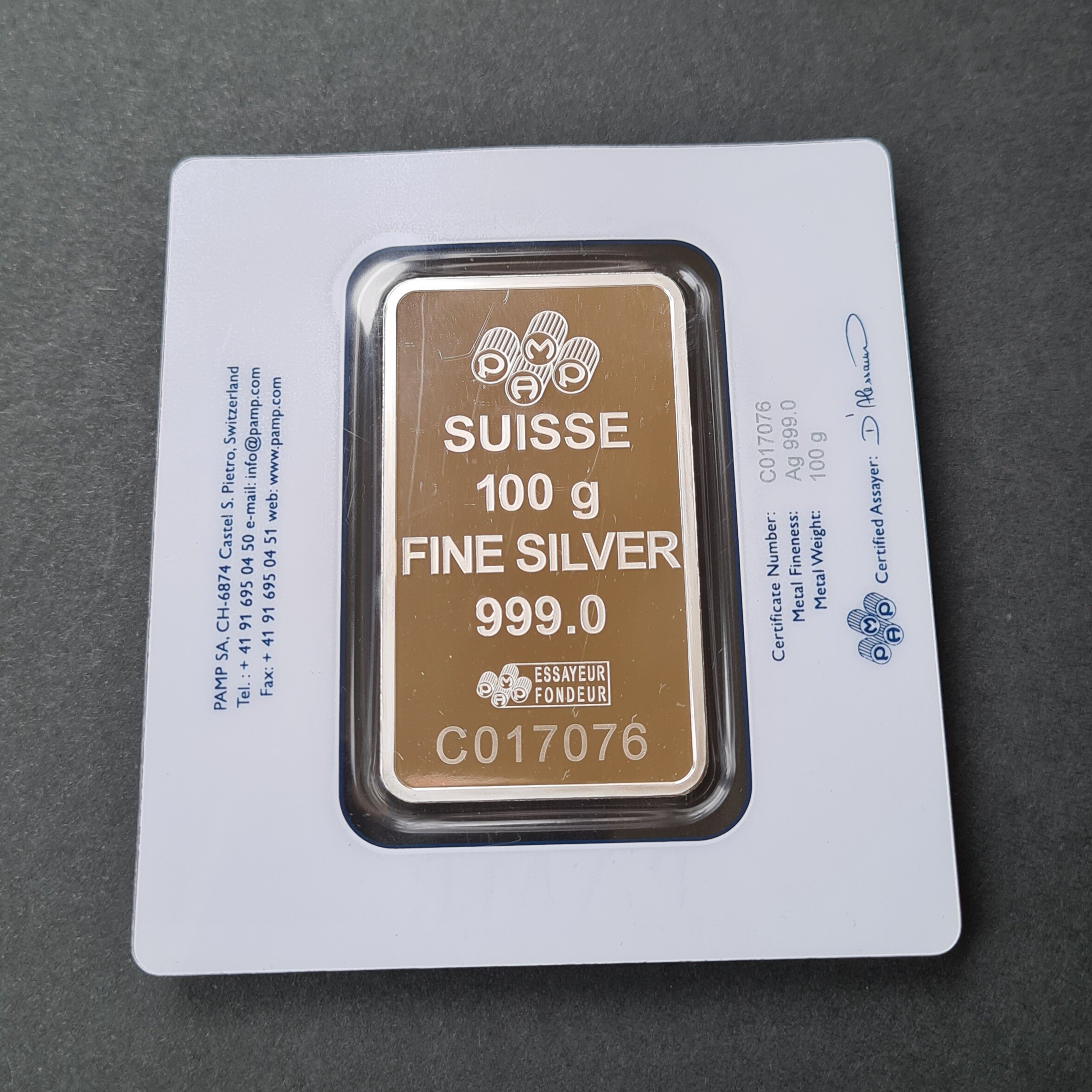 100g silver PAMP Fortuna - UK (Ungraded) - The Silver Forum