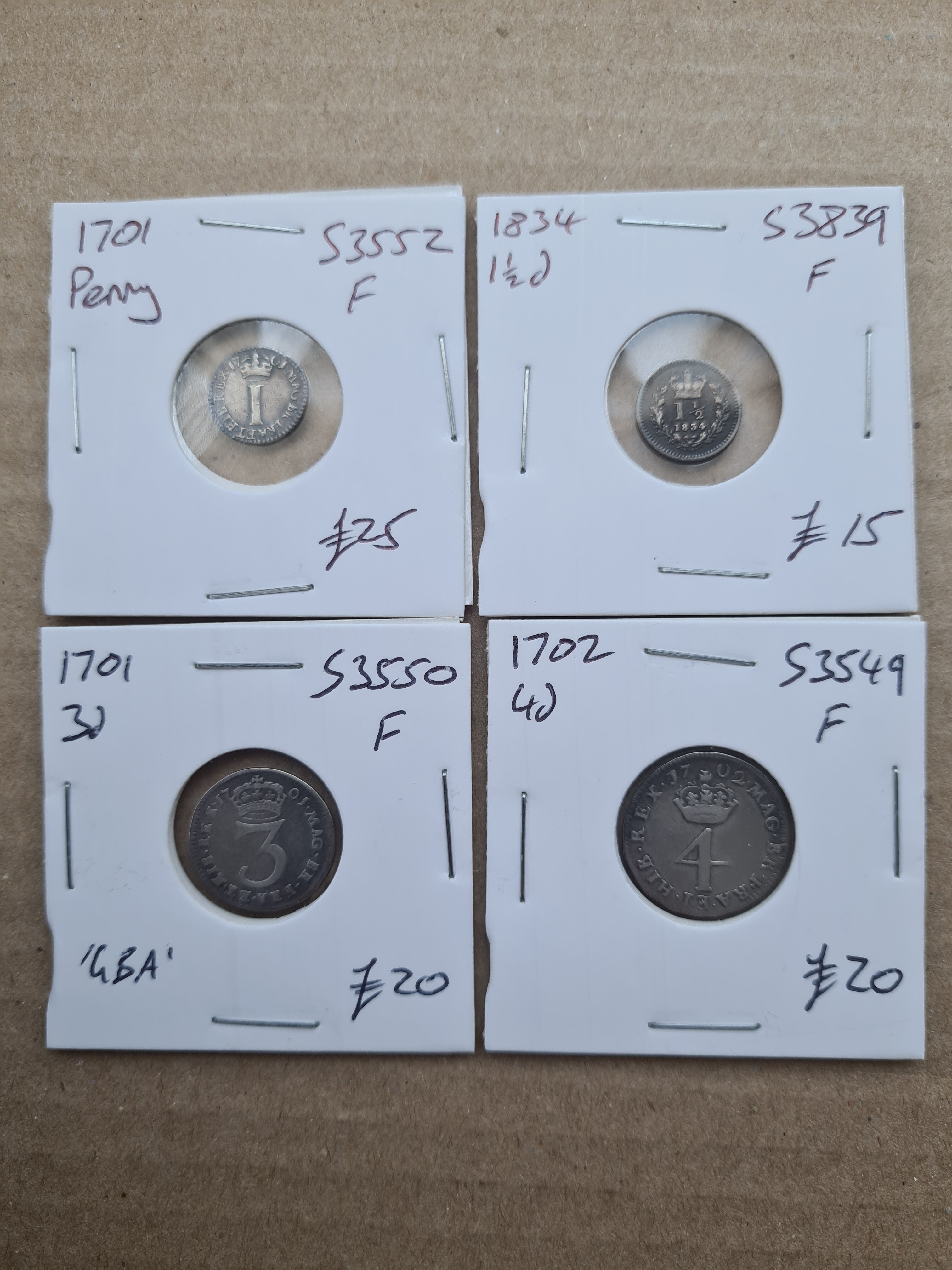 Various small silver coins - UK (Ungraded) - The Silver Forum
