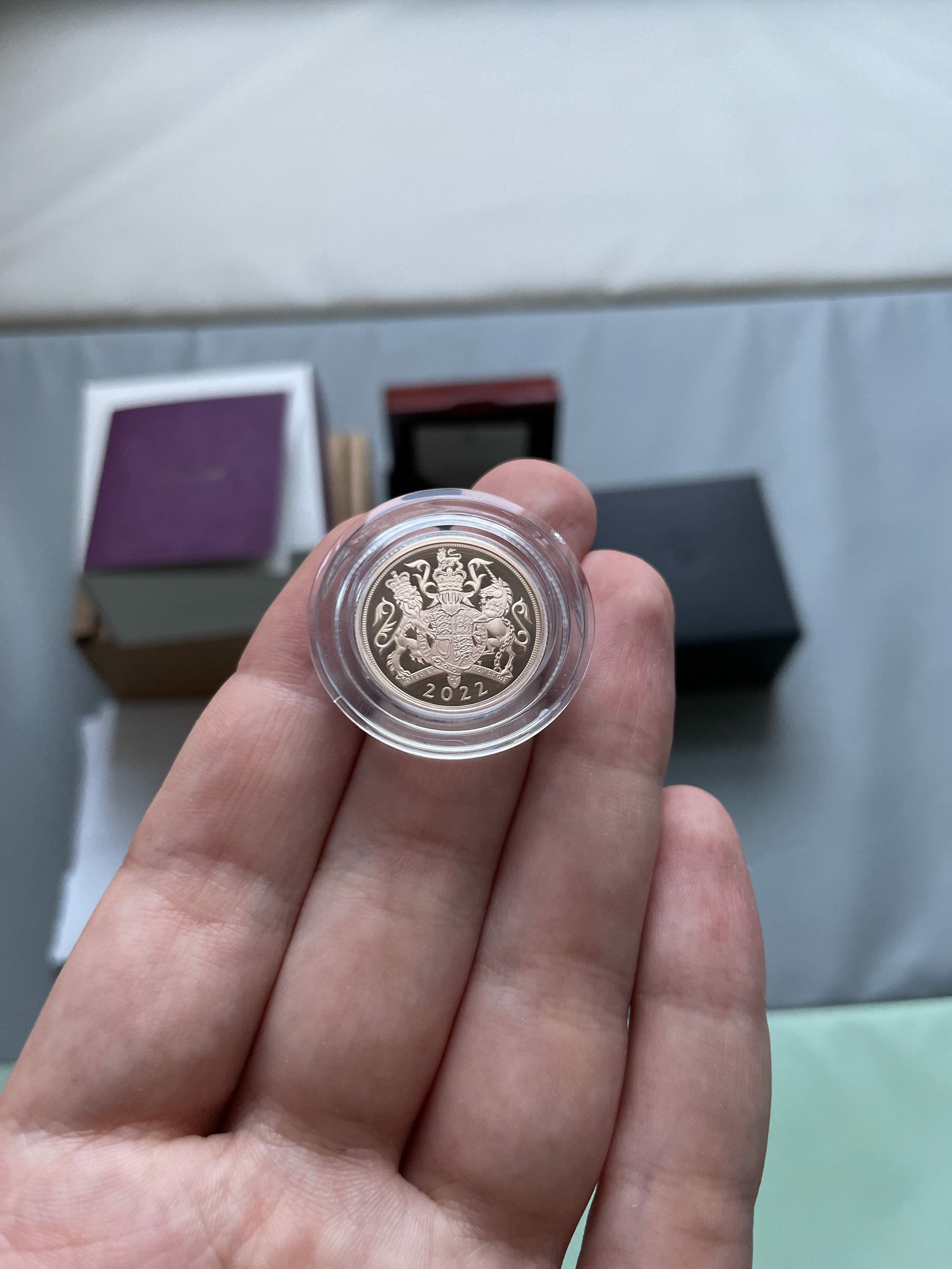 Proof Sovereign: Set of 3: 2016 (Butler portrait); Full Sovereign 2022 ...