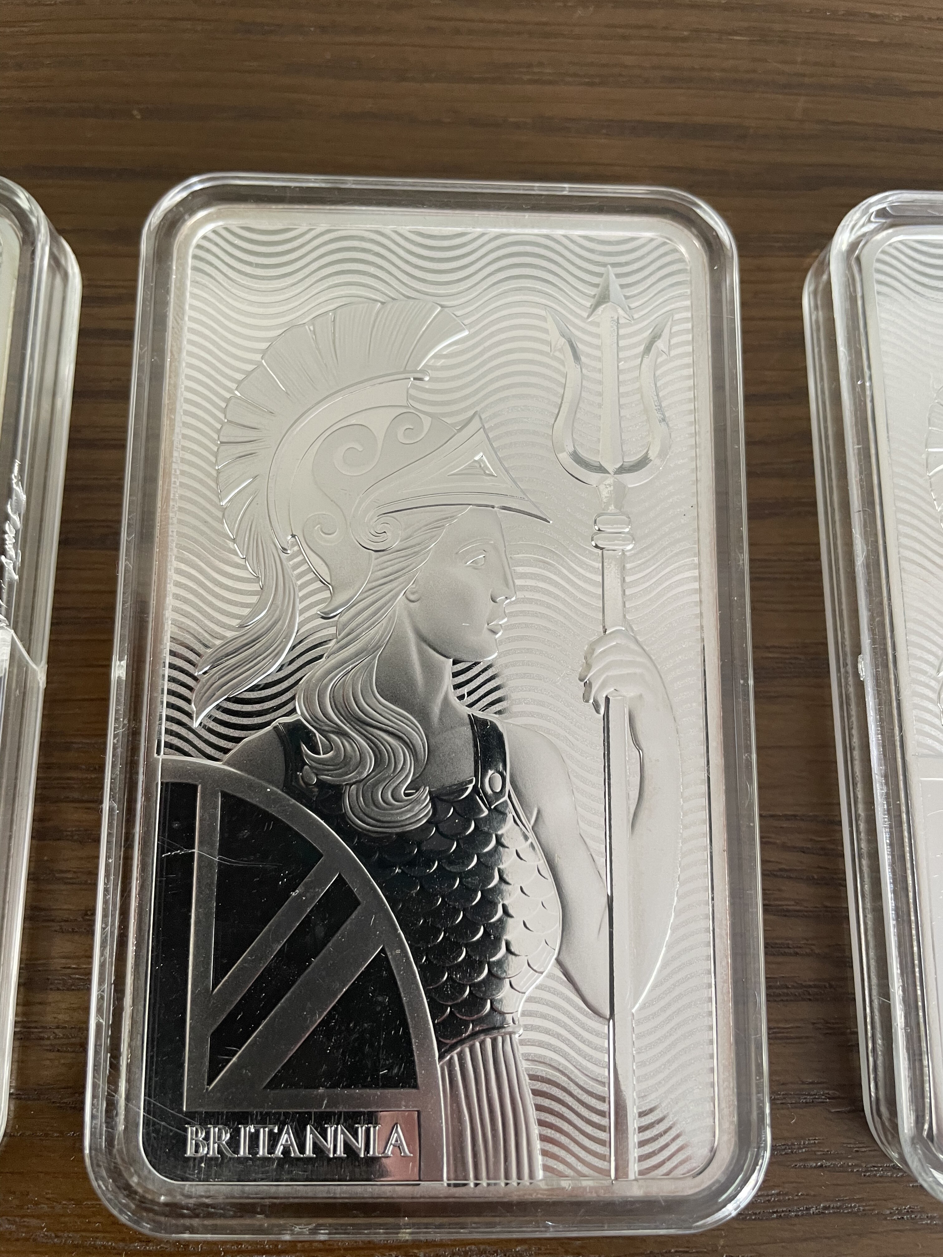 4 X 10 oz Silver Britannia Bars - UK (Ungraded) - The Silver Forum