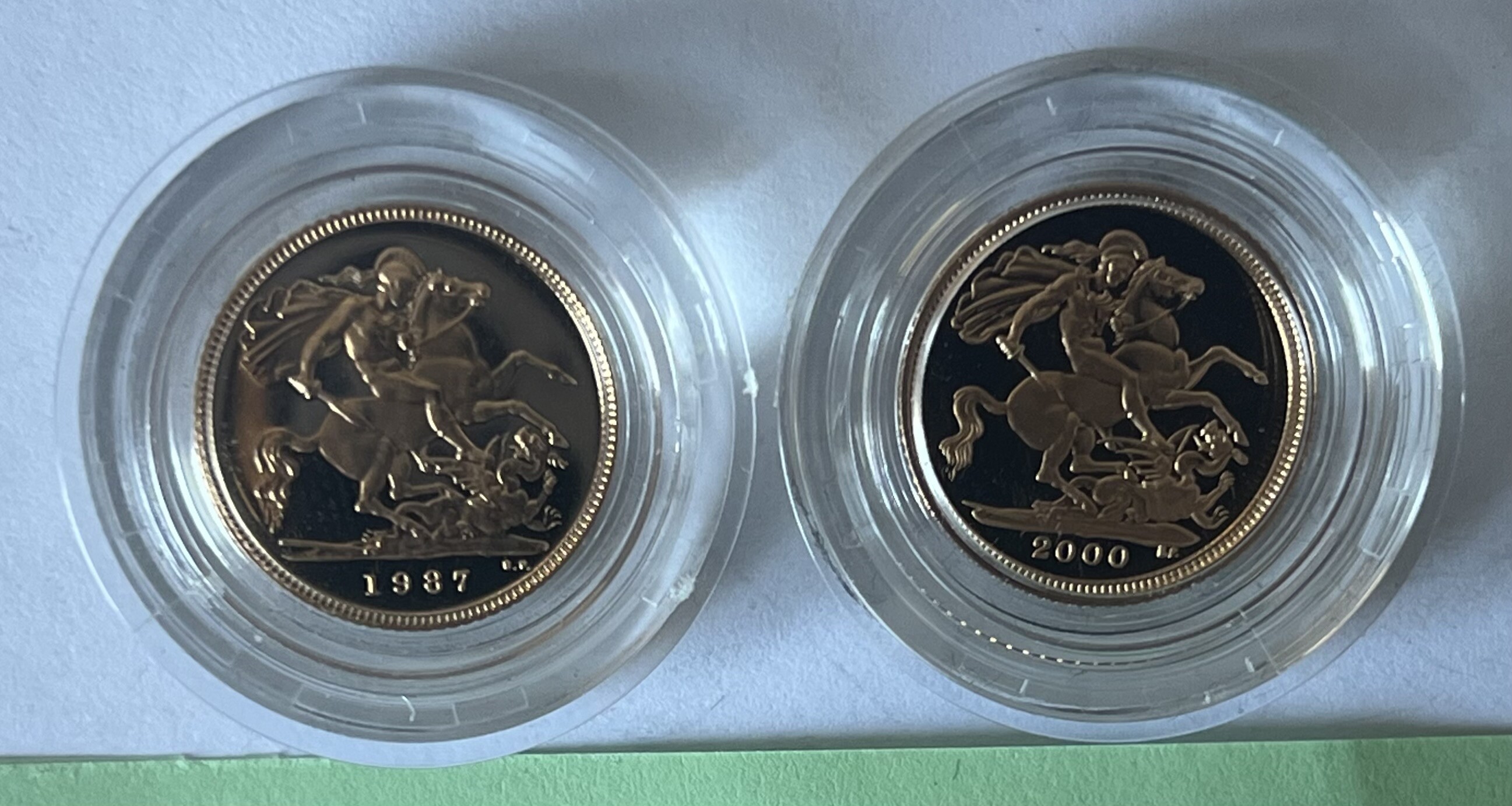 Gold Proof Half Sovereigns in capsules - UK (Ungraded) - The Silver Forum