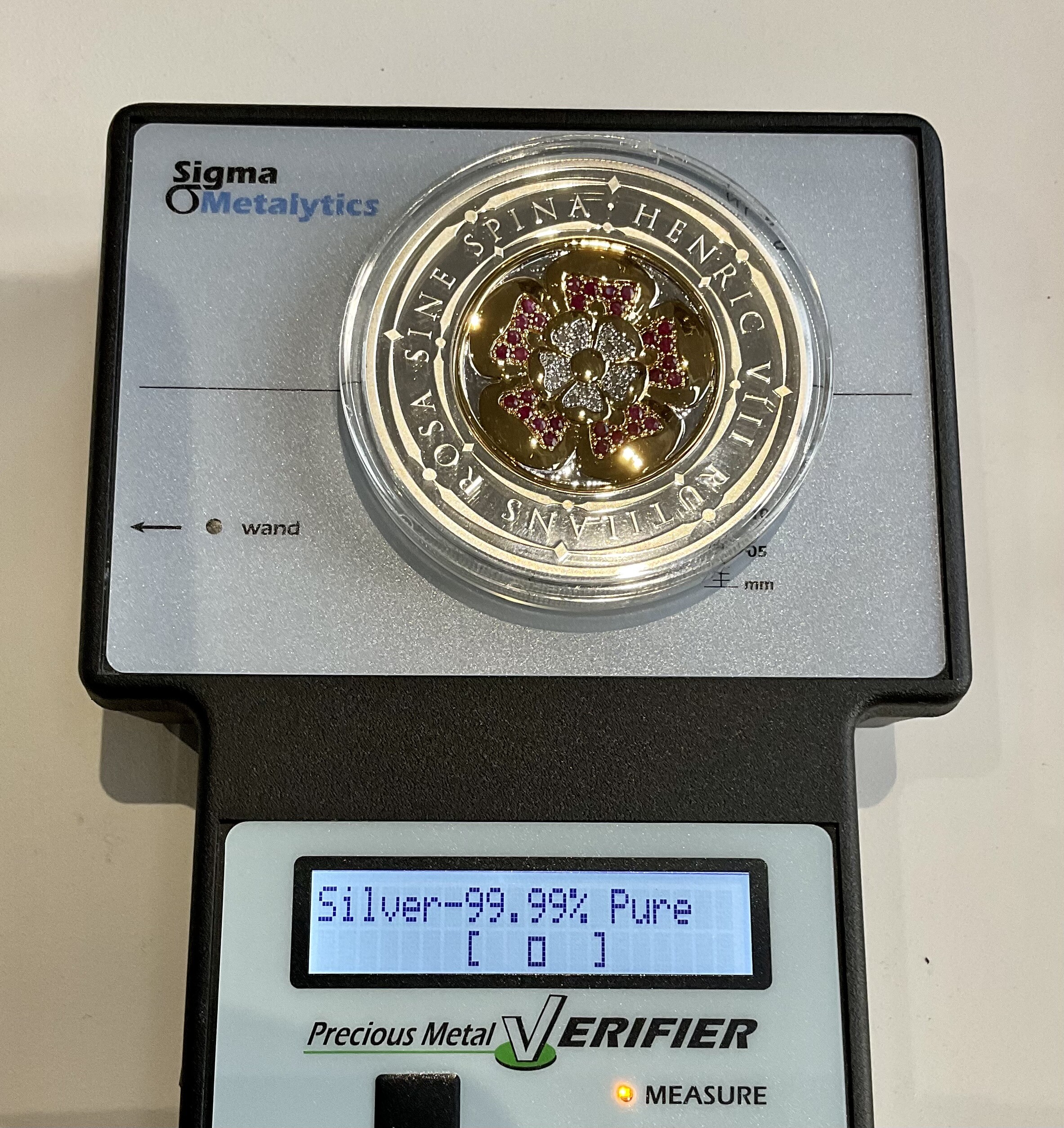 2009 Henry VIII Diamond and Ruby 5oz silver Britannia. Very special ...
