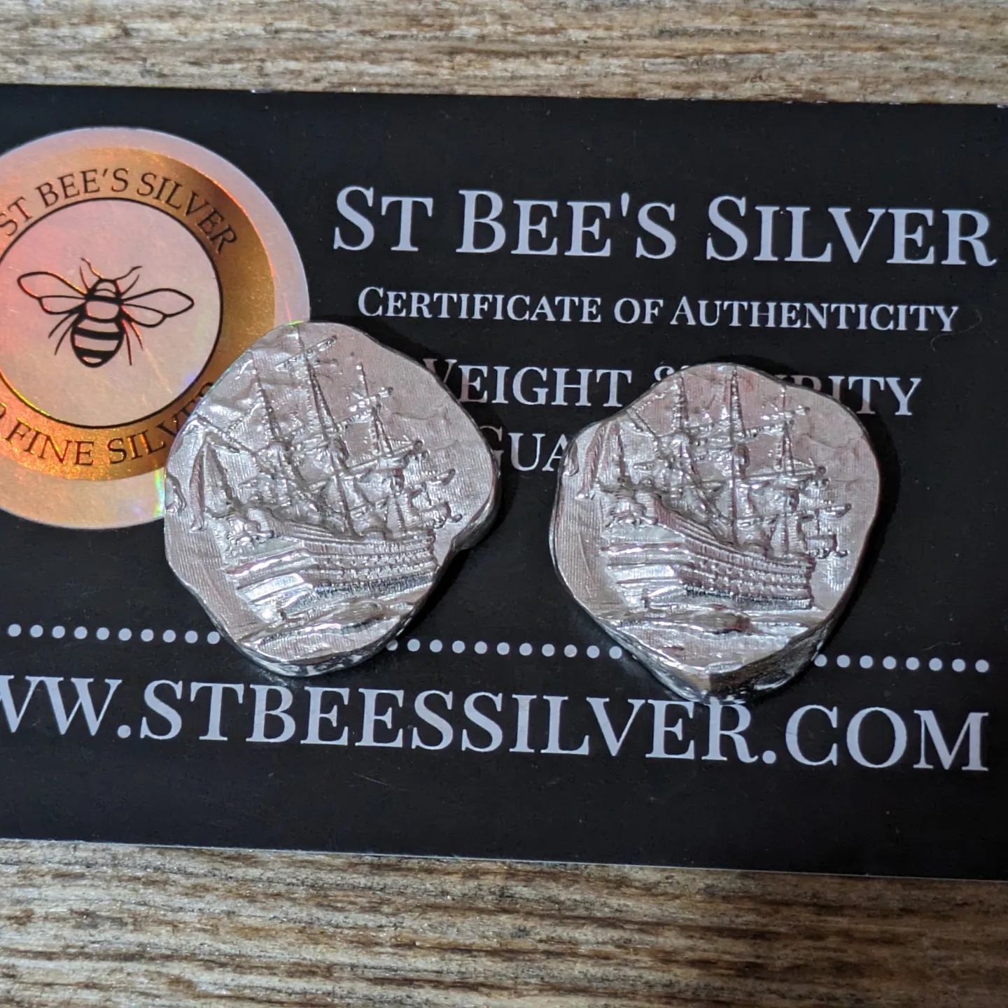 ½ Ozt .999fs Treasure fleet pieces - UK (Ungraded) - The Silver Forum