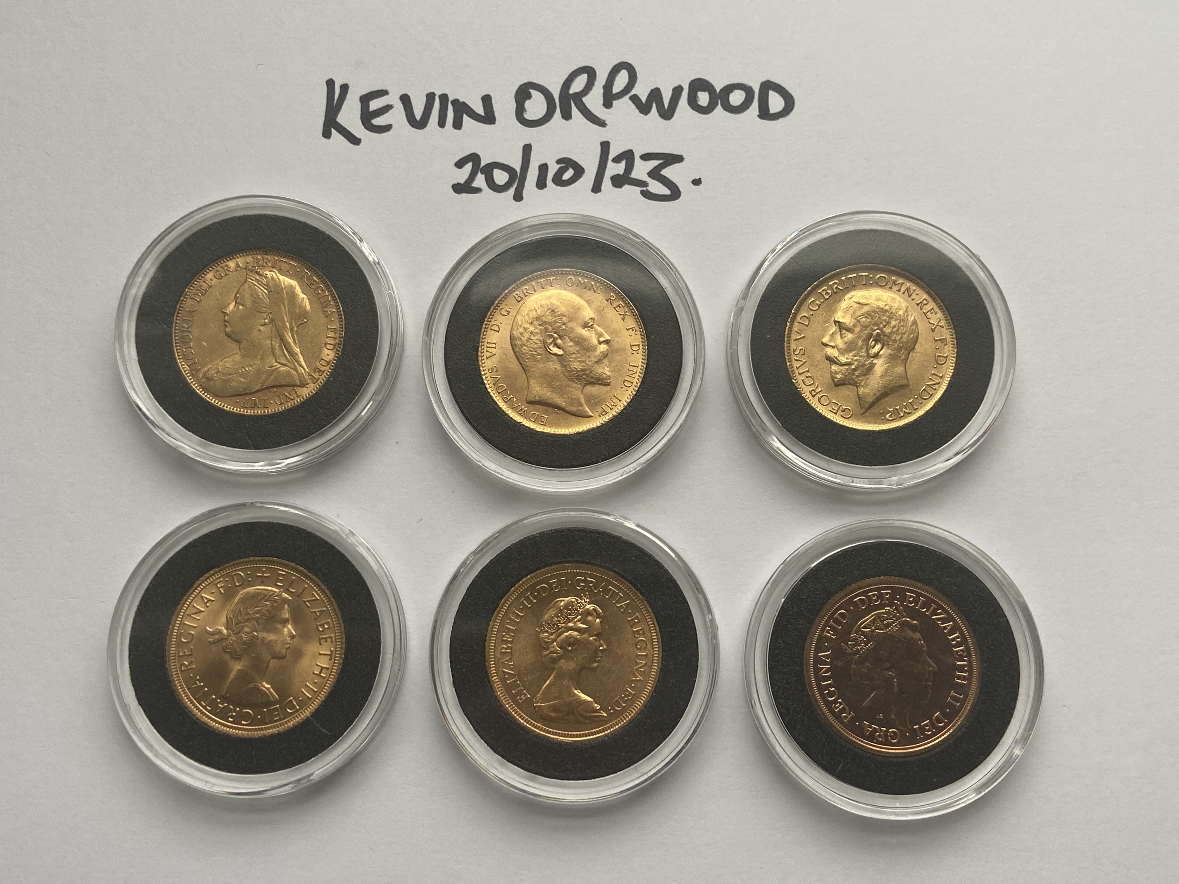 Sovereign Portrait Bundle, high grade examples of six different ...