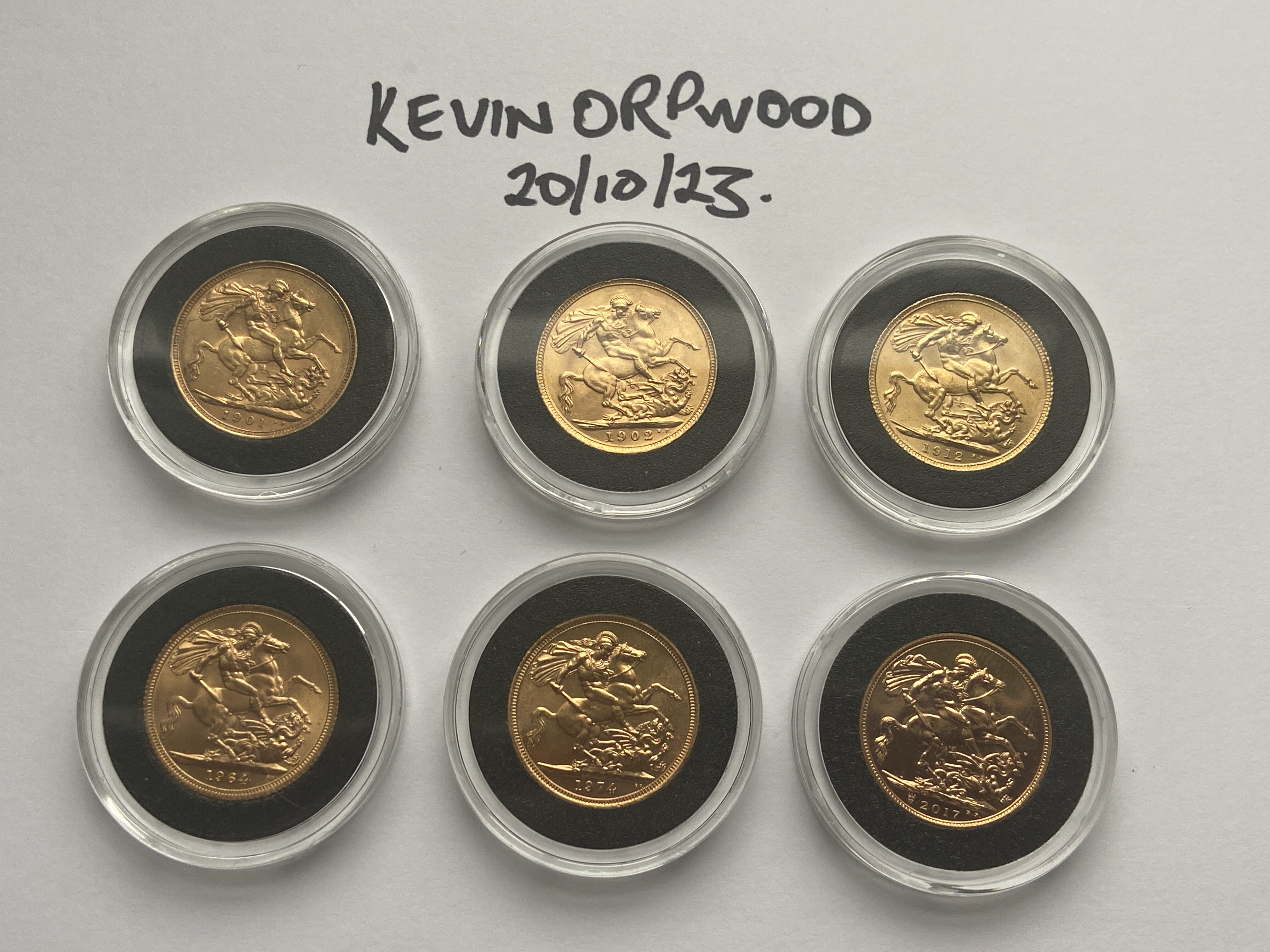 Sovereign Portrait Bundle, high grade examples of six different ...
