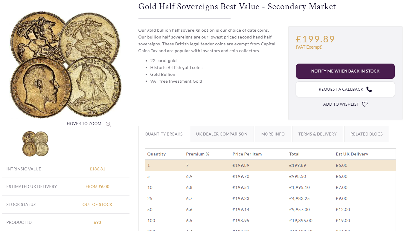 Half Sovereigns - UK (Ungraded) - The Silver Forum