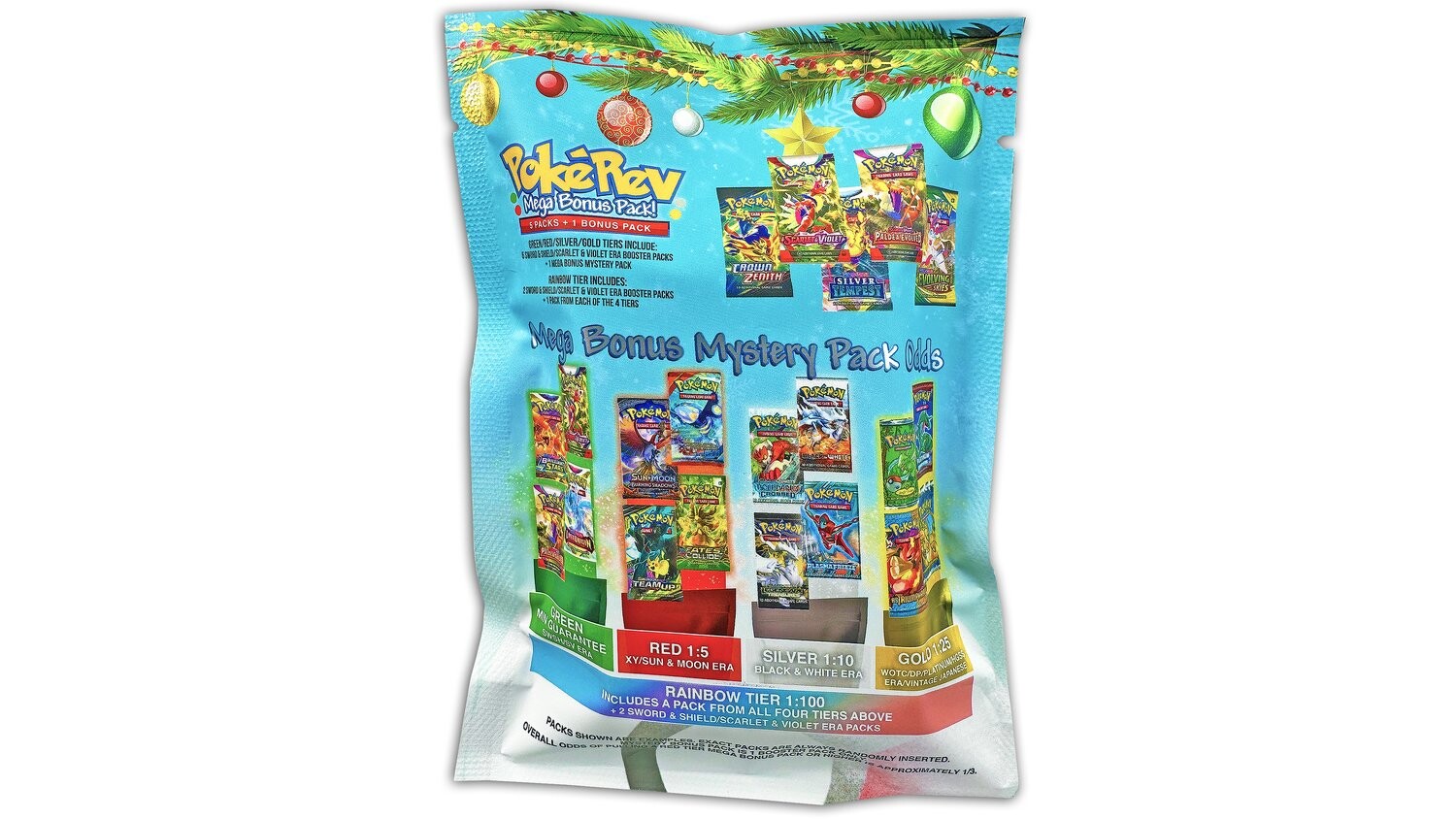PokéRev Limited Holiday Pack (5 Booster Packs + 1 Mega Bonus Pack ...