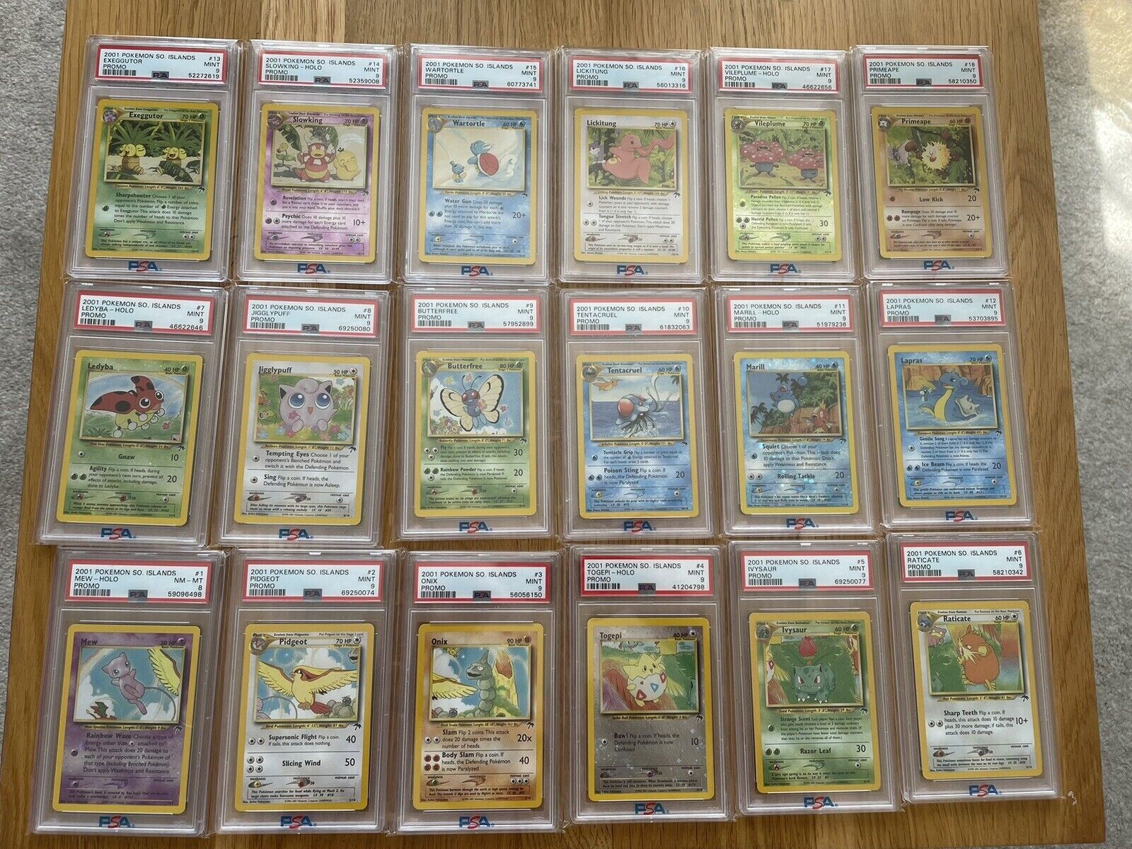 PSA Graded Pokemon Southern Islands Complete Set - All non PM items for ...