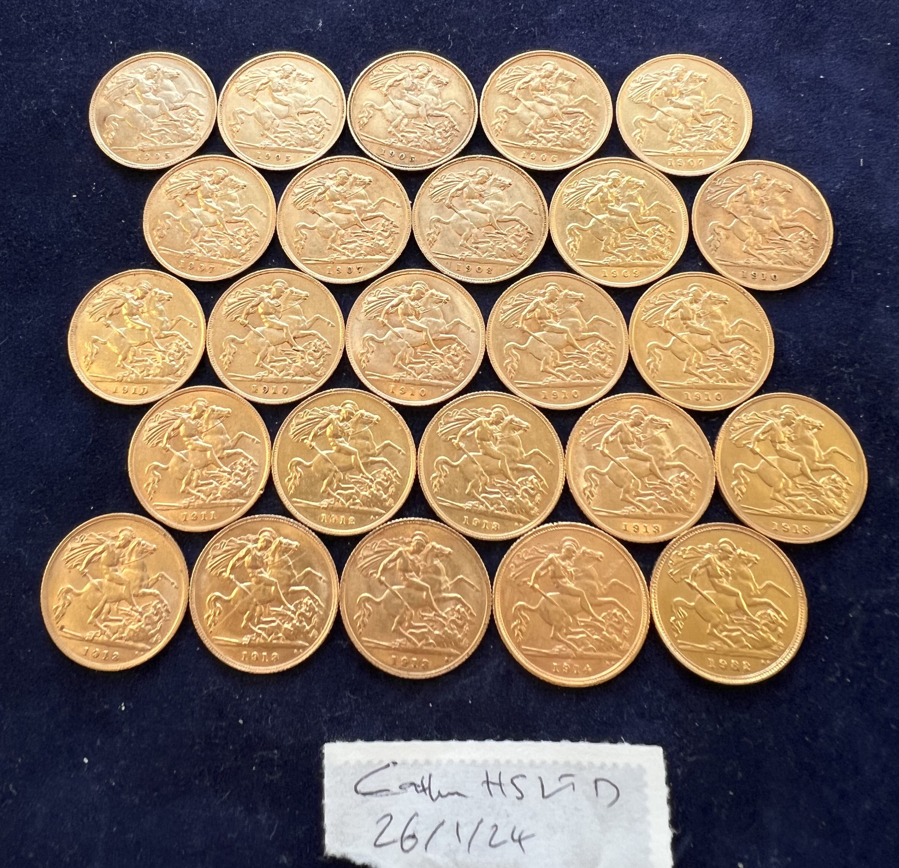 25 * Half Sovereigns - UK (Ungraded) - The Silver Forum