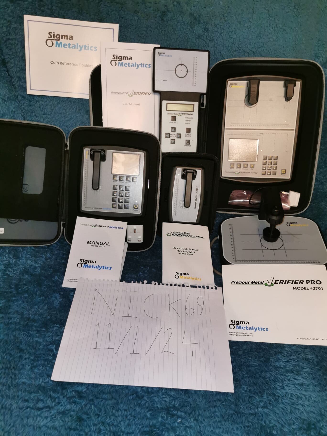 Brand New, two of each machine,Sigma Metalytics Precious Metal ...