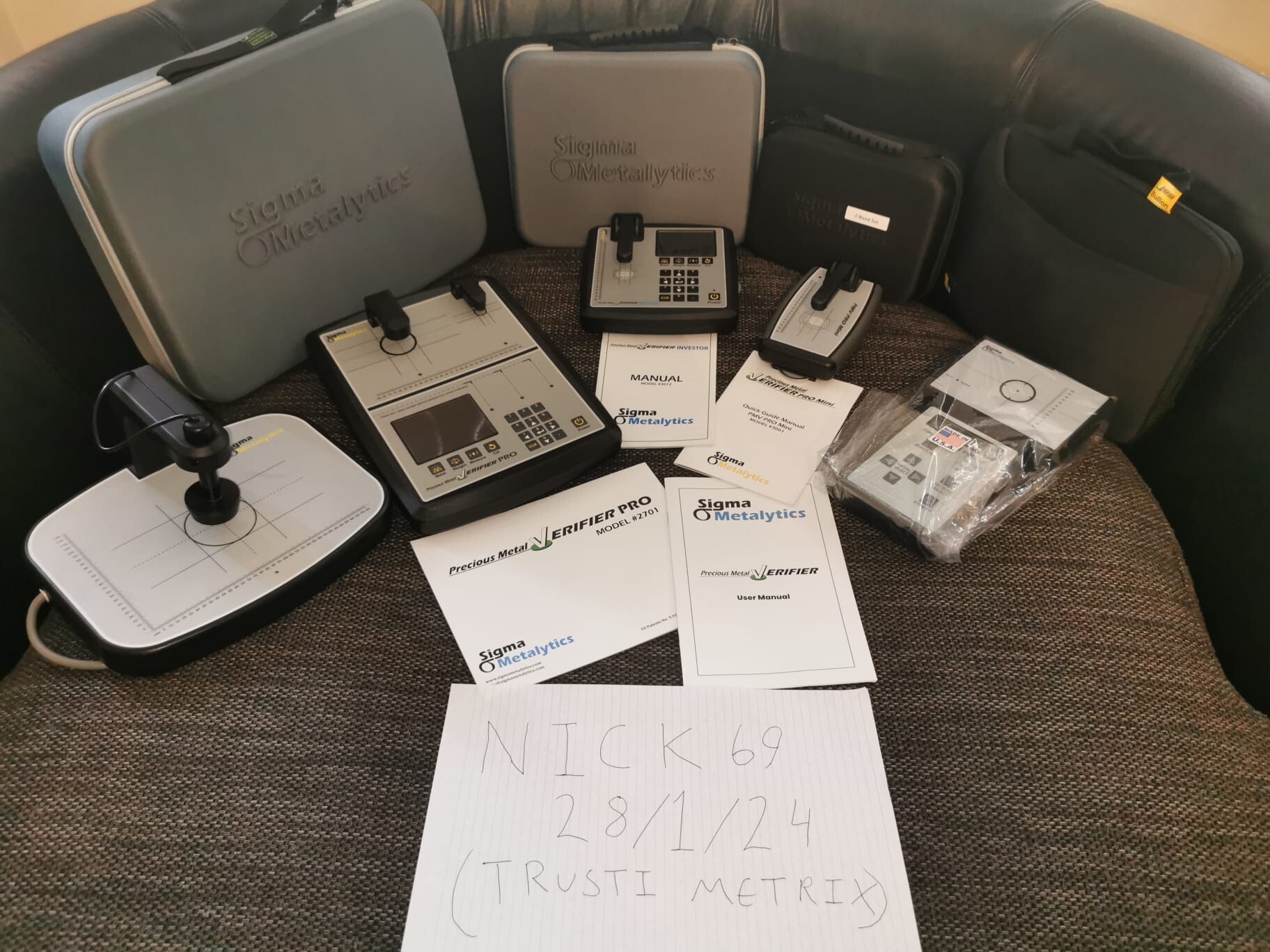 Brand new 2 of each machine. Sigma Metalytics Precious Metal Verifiers ...