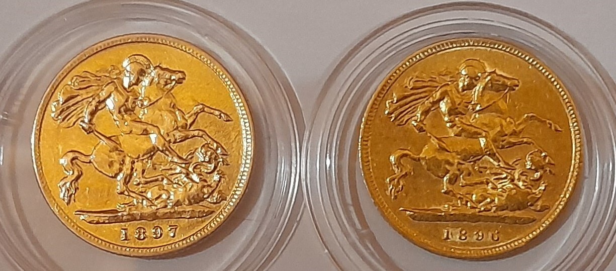 Gold Half Sovereign 1896 & 1897 (Cash or Bitcoin) - UK (Ungraded) - The ...