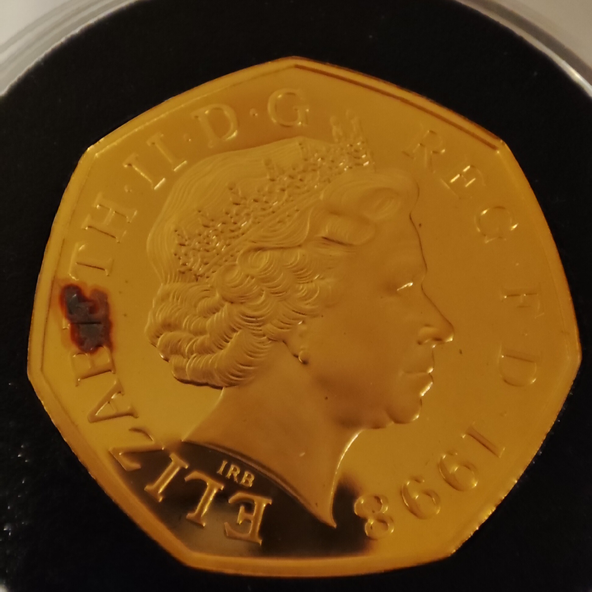1998 Gold Proof 50p, 25th anniversary of EEC. 5% below spot - UK ...