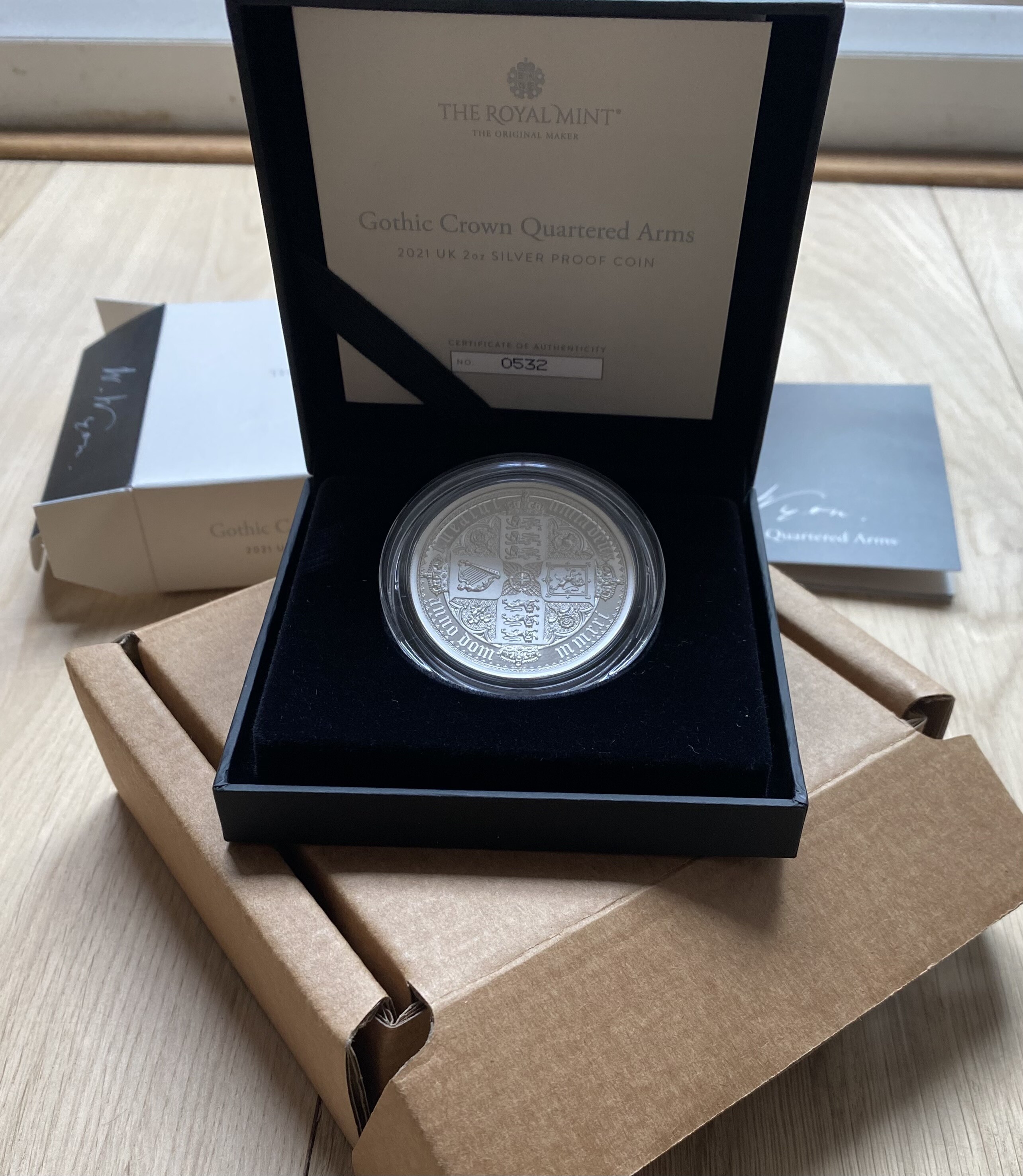 Royal Mint 2021 - Silver - Gothic Crown Portrait & Gothic Crown ...