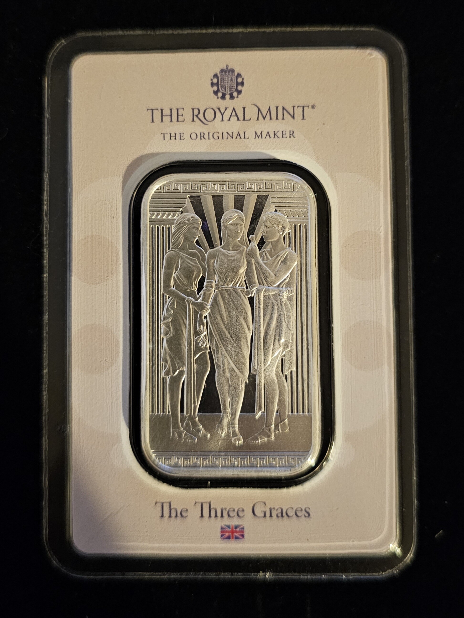 RM Three Graces 1oz silver bar - UK (Ungraded) - The Silver Forum