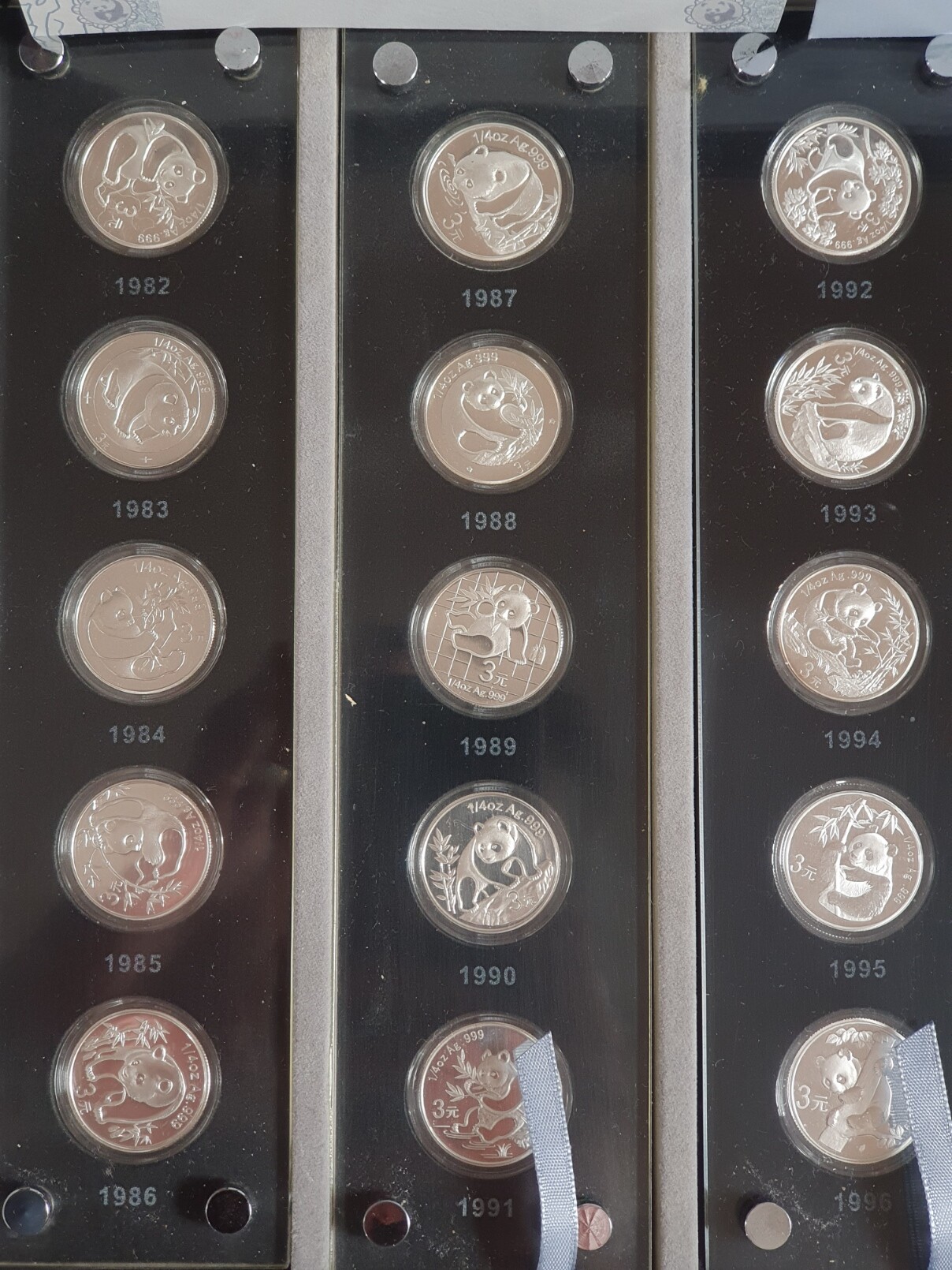 2007 25th Anniversary 1/4 ounce silver Panda set - UK (Ungraded) - The ...