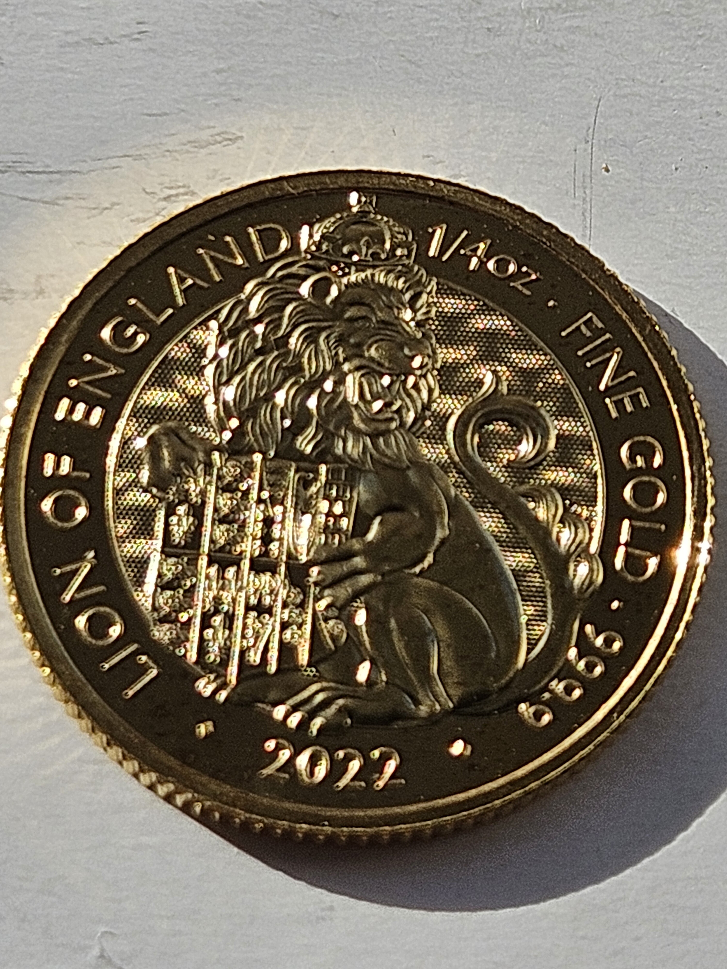 1/4 oz Gold QB + TB Lion of England - UK (Ungraded) - The Silver Forum