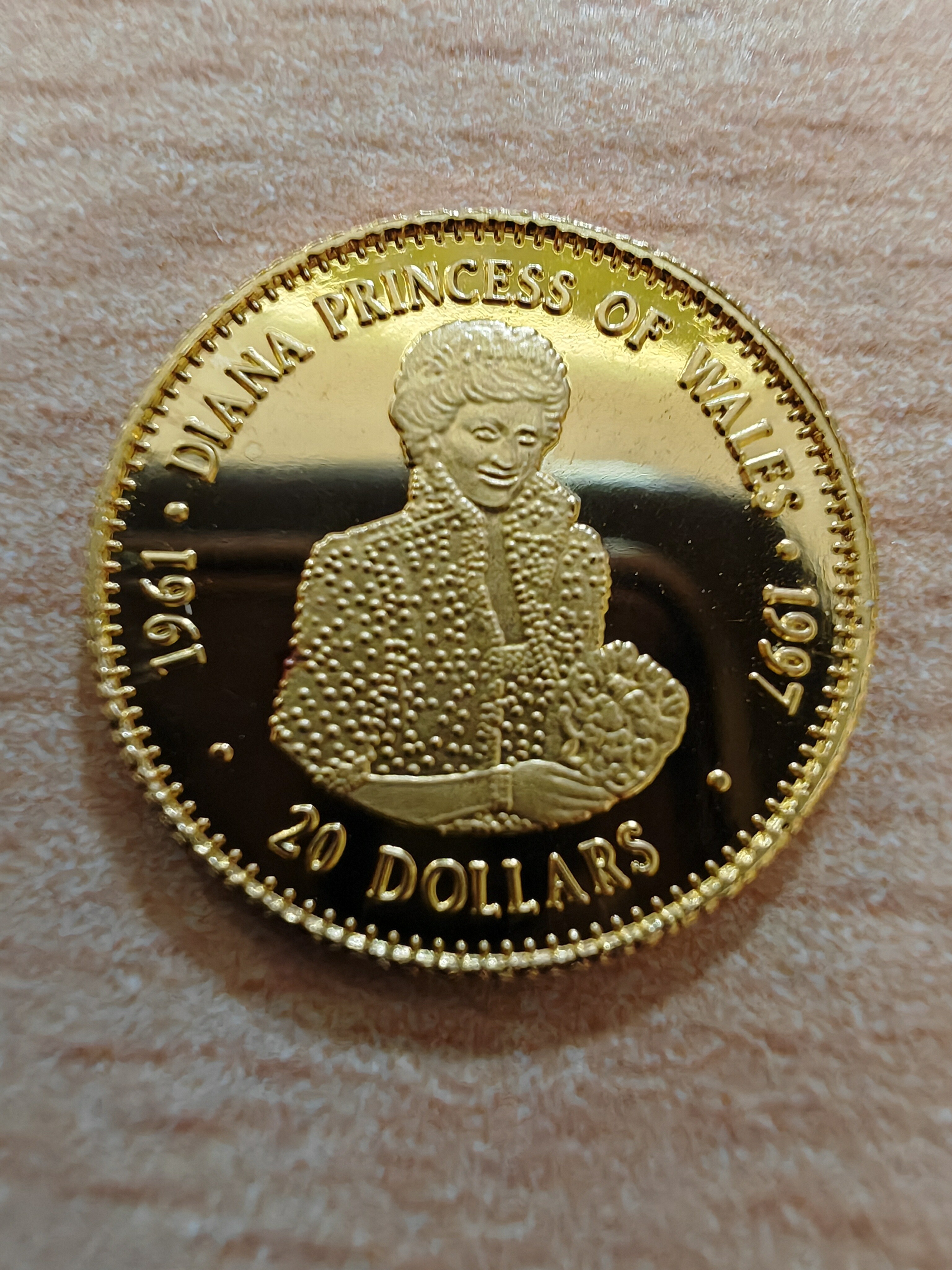 1997 1/25oz $20 Death of Princess Diana .999 Gold Proof - Tuvalu - UK ...
