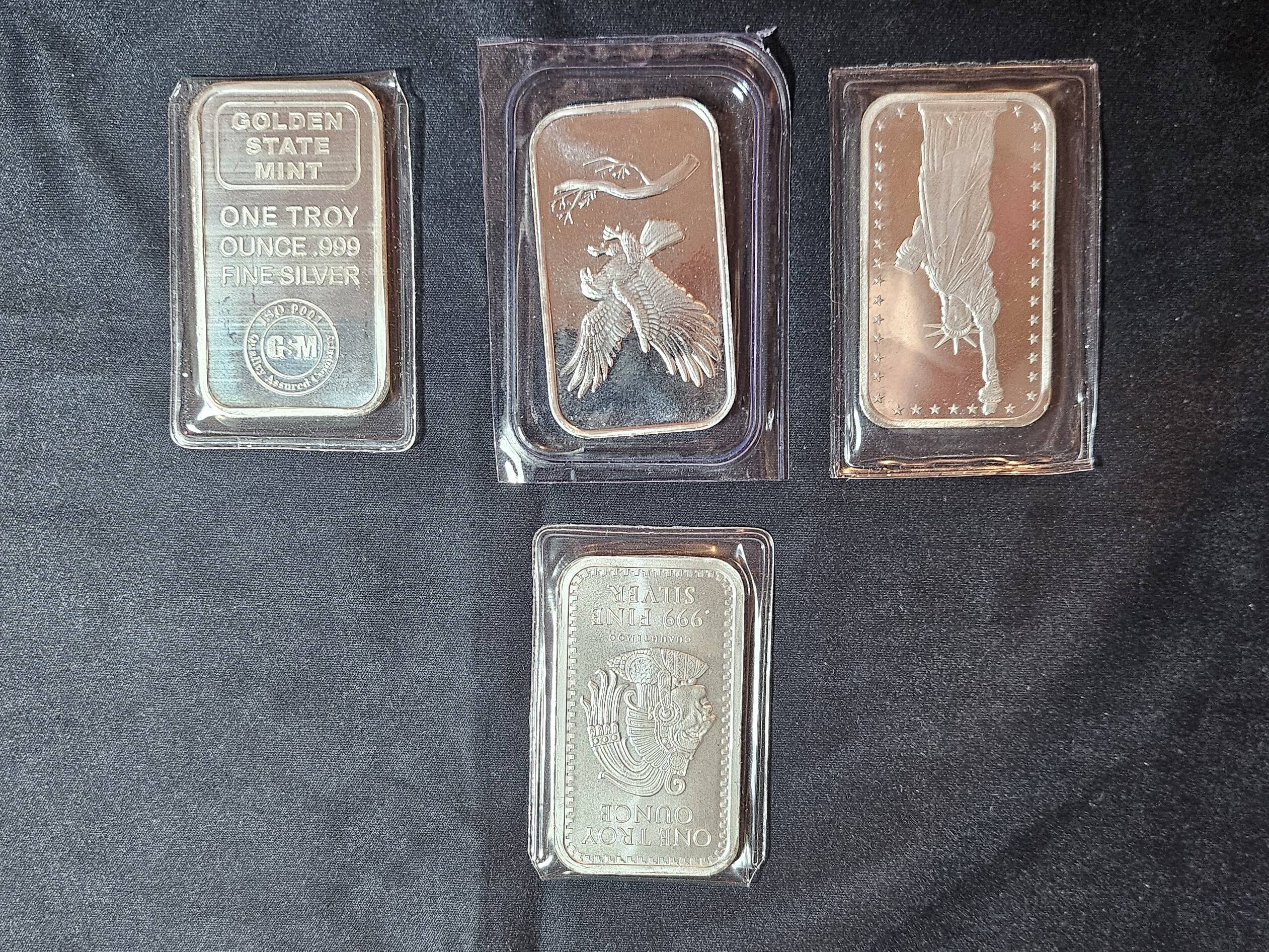 4 x 1oz Sliver Bar - UK (Ungraded) - The Silver Forum