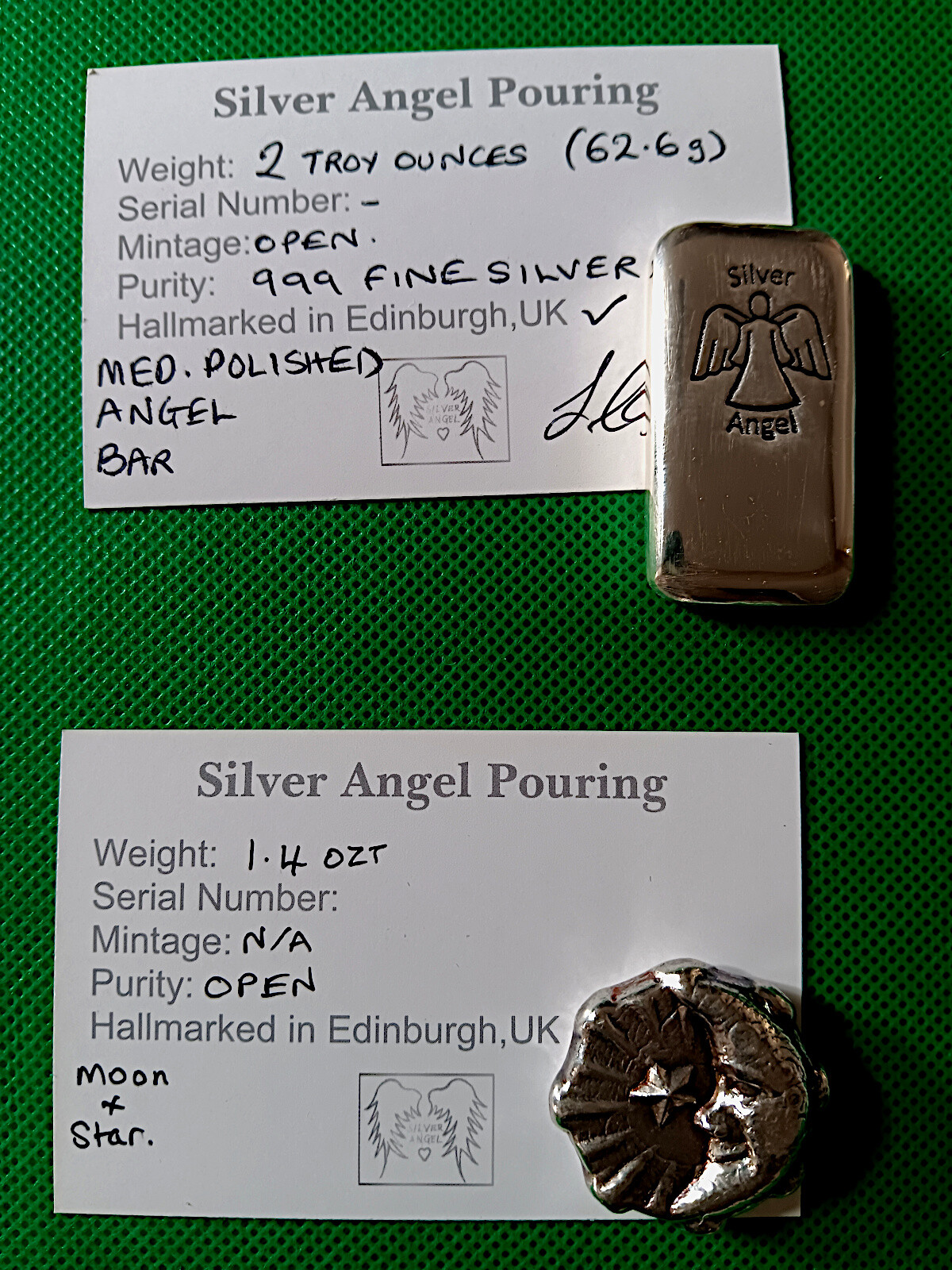 Premium Hallmarked Silver from Silver Angel Pouring - UK (Ungraded ...