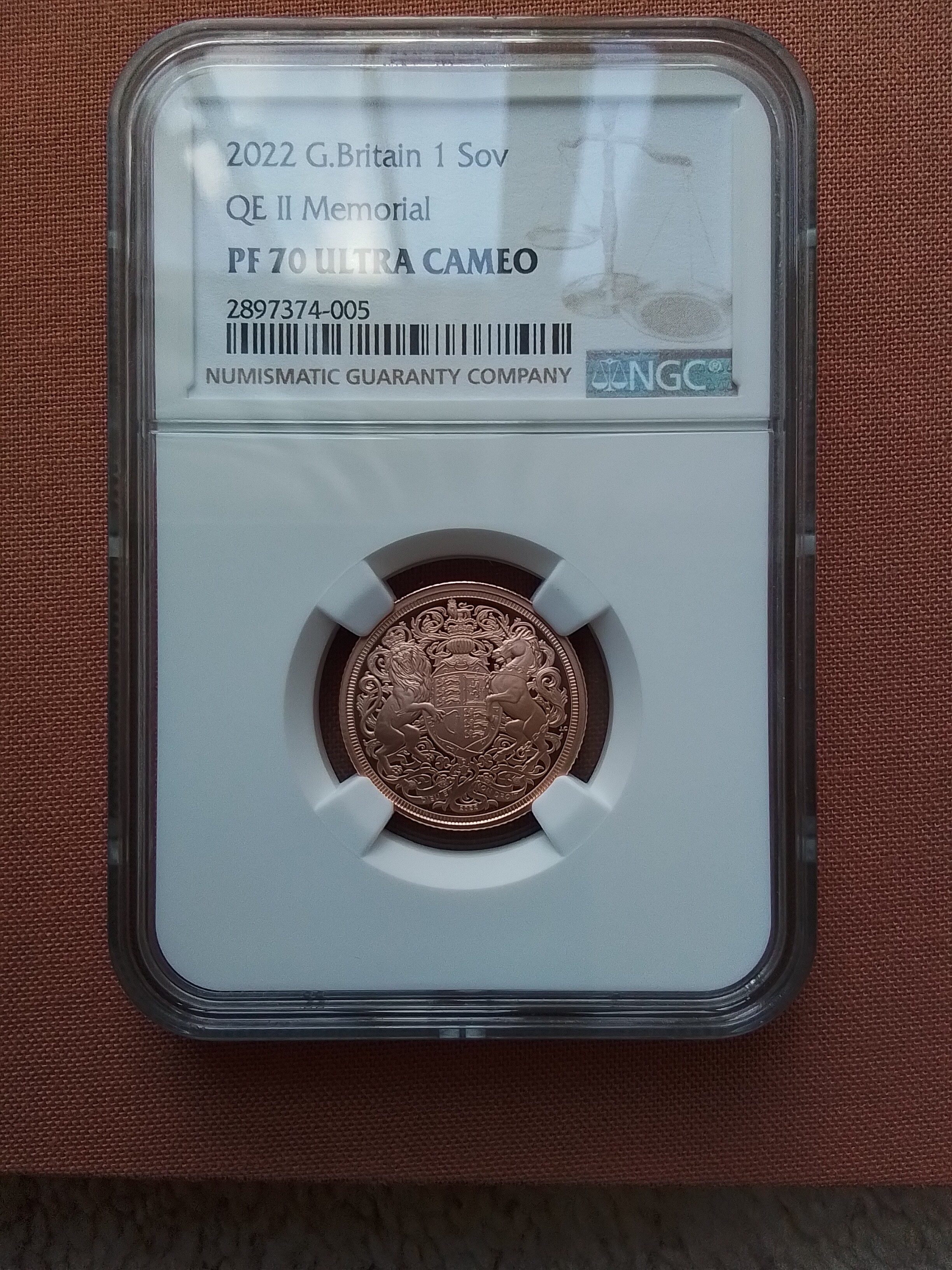 NGC PF 70 Memorial full sovereign £610 shipped. - UK (Graded only ...