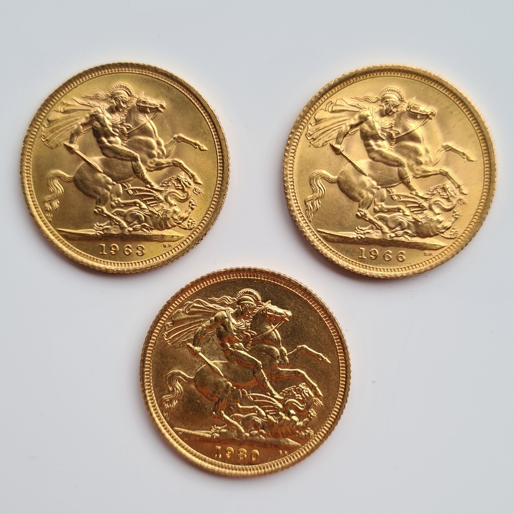 1963, 1966, 1980 Sovereigns - UK (Ungraded) - The Silver Forum