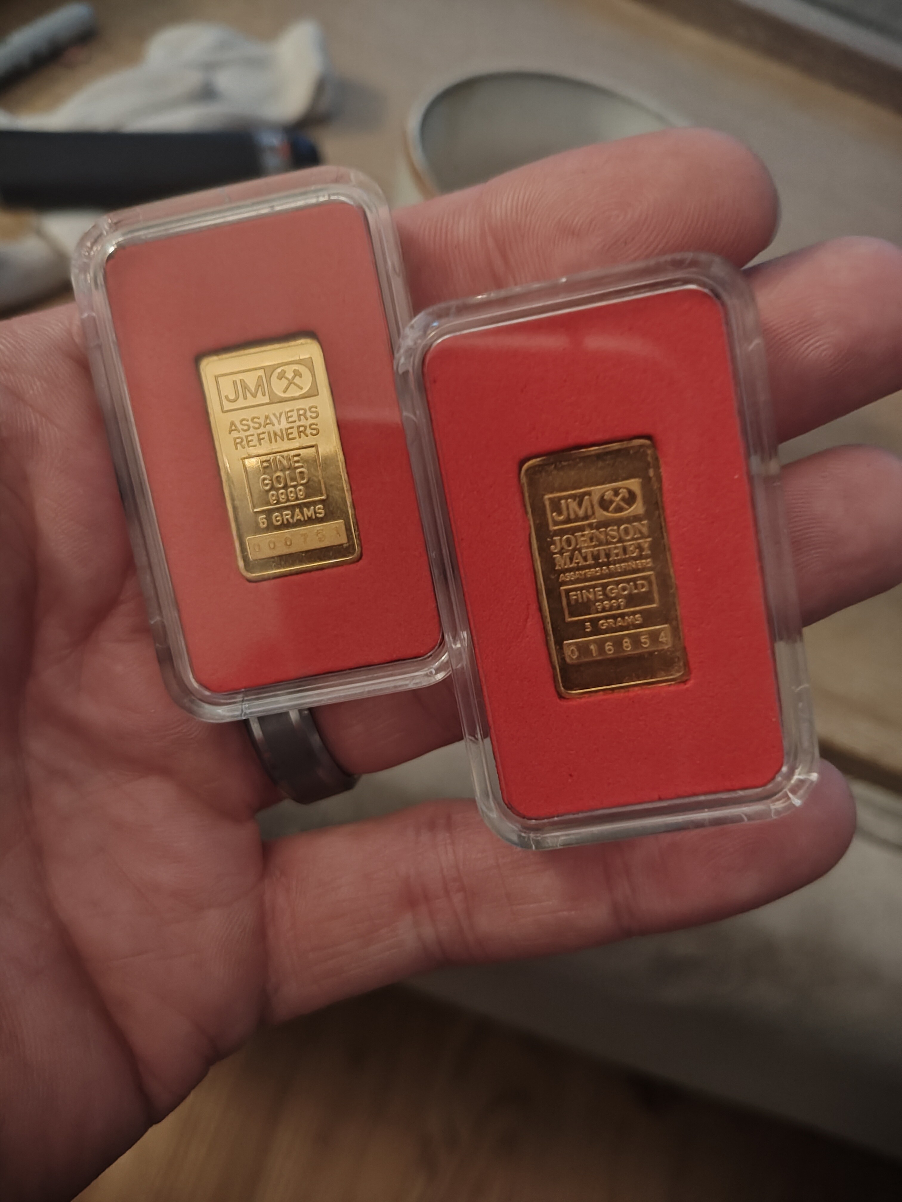 5g JM gold bars - UK (Ungraded) - The Silver Forum